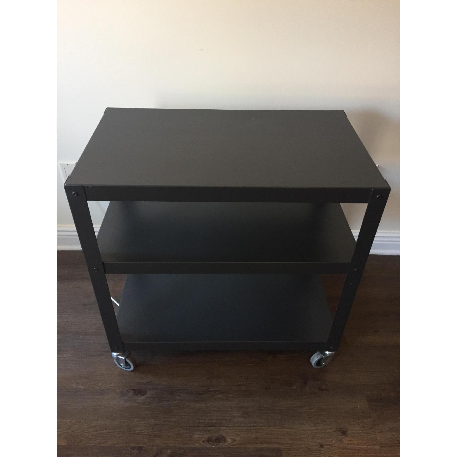 CB2 Go-Cart Carbon Rolling Cart - AptDeco