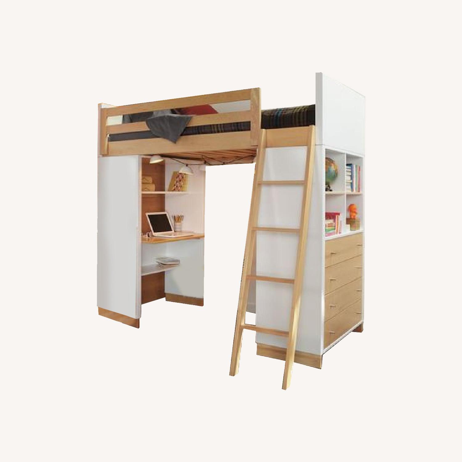 Room & Board Moda Loft Bed with Desk - AptDeco