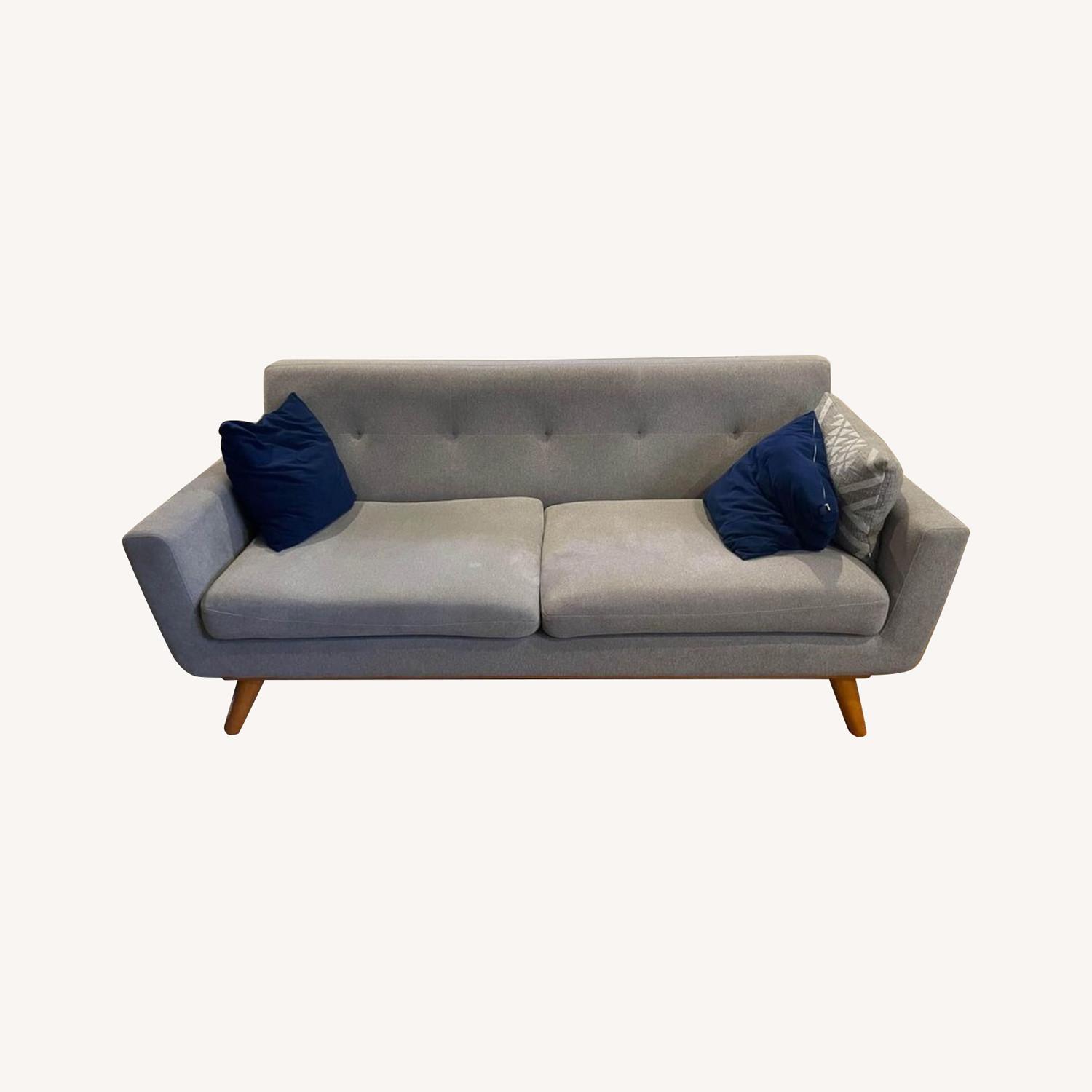 Wayfair Gray Mid-century Modern Couch - AptDeco
