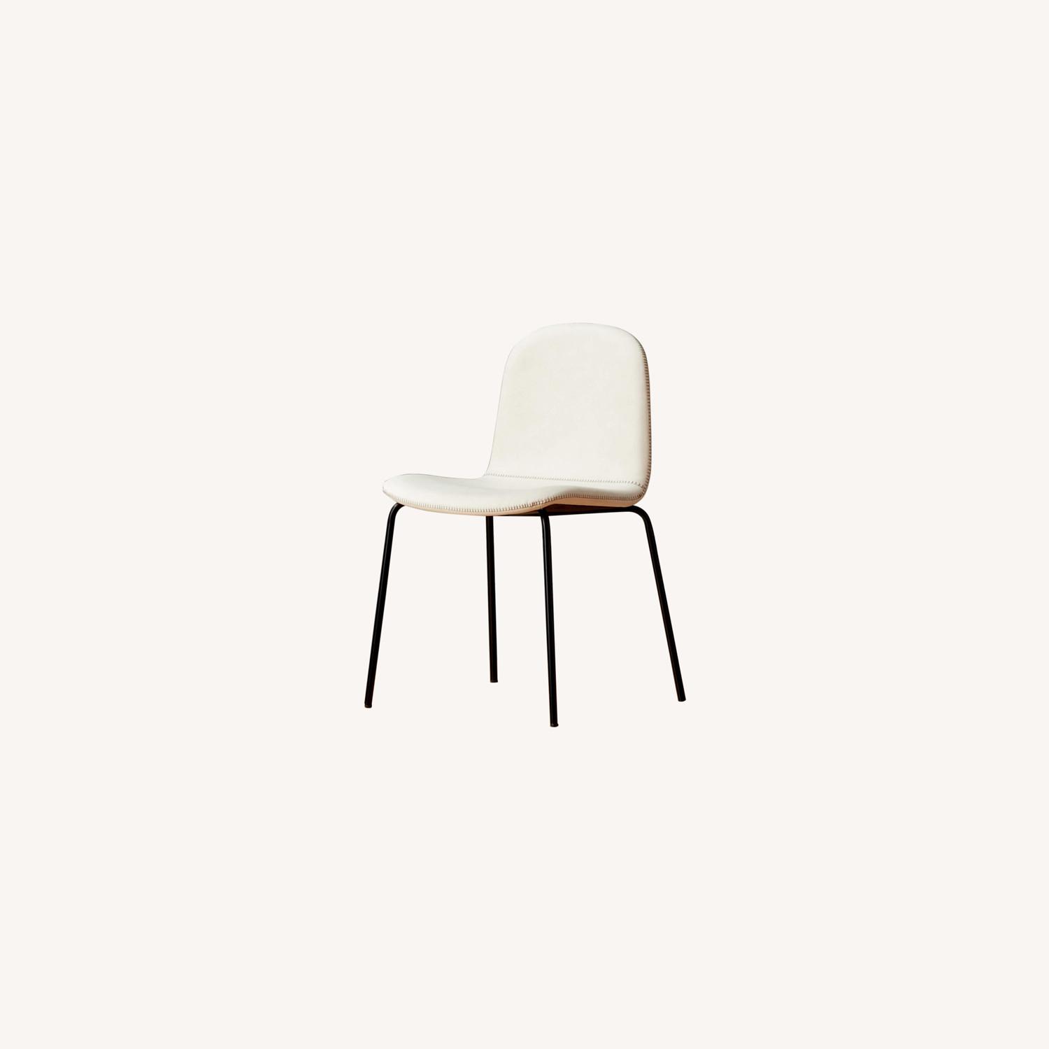 CB2 Primitivo White Chairs - AptDeco