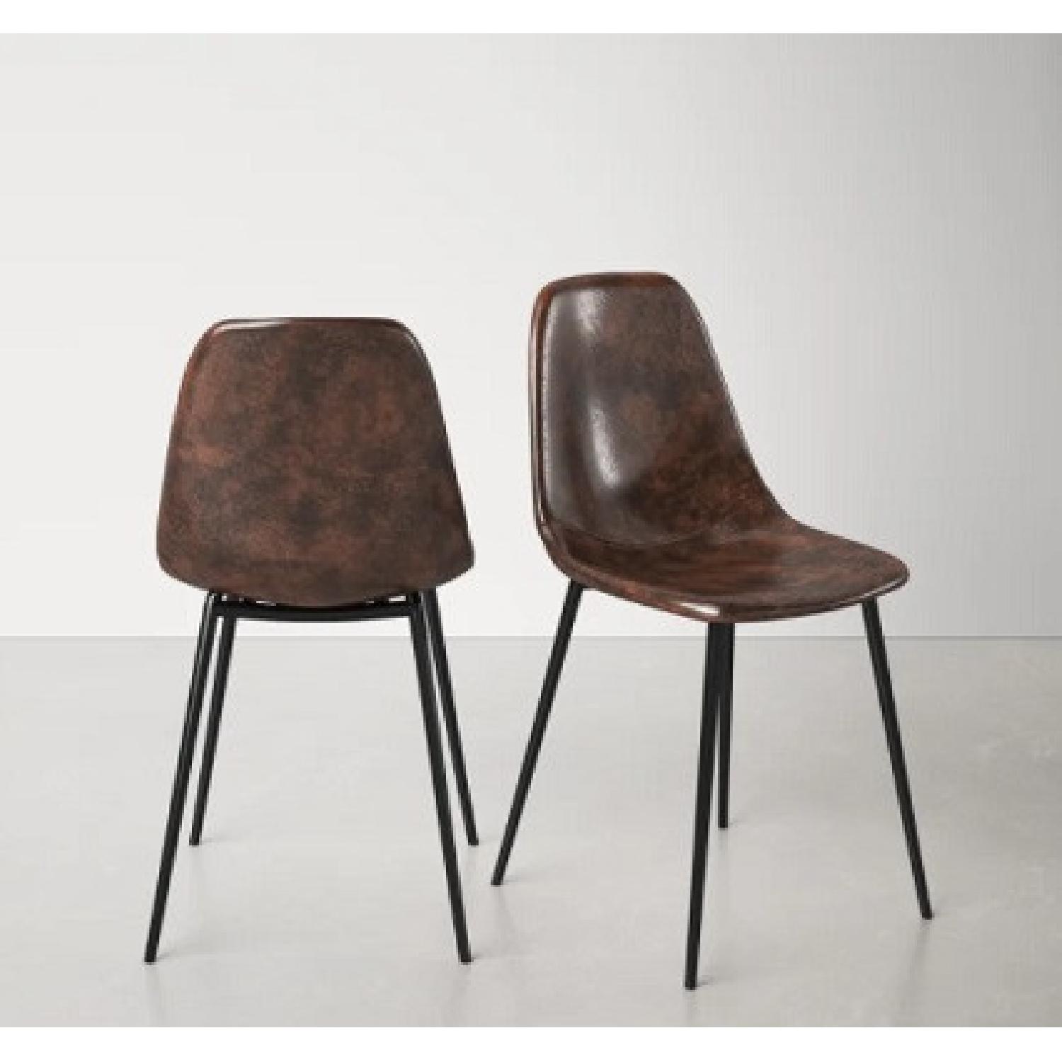 AllModern Dark Brown Dining Chairs - AptDeco