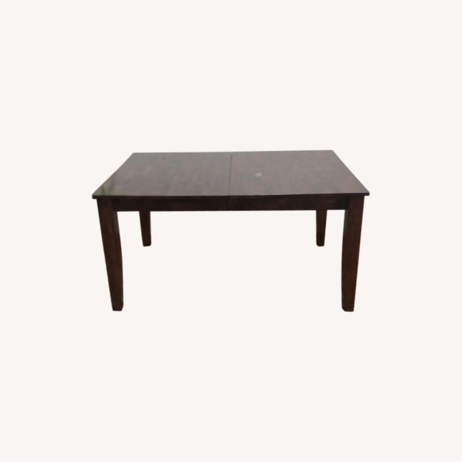 Sturdy Wood Table with Wood Veneer Top - AptDeco