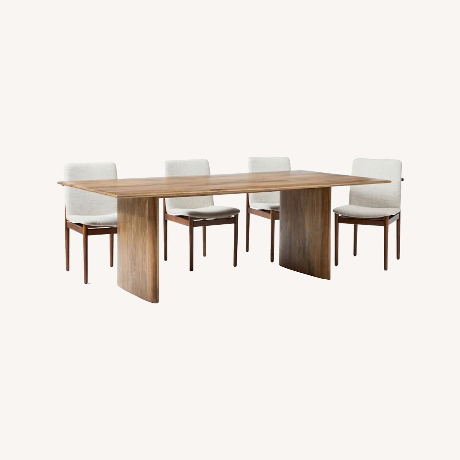West Elm Extra Deep Anton Solid Wood Dining Table - AptDeco