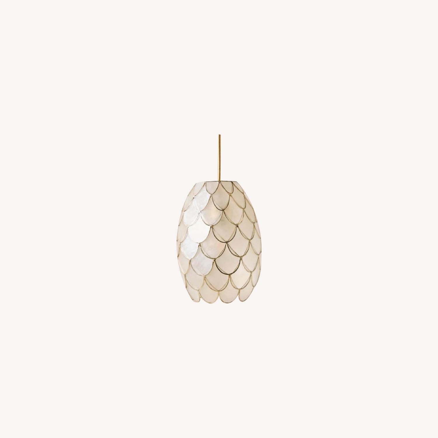 Anthropologie Capiz Pendant Lights - AptDeco