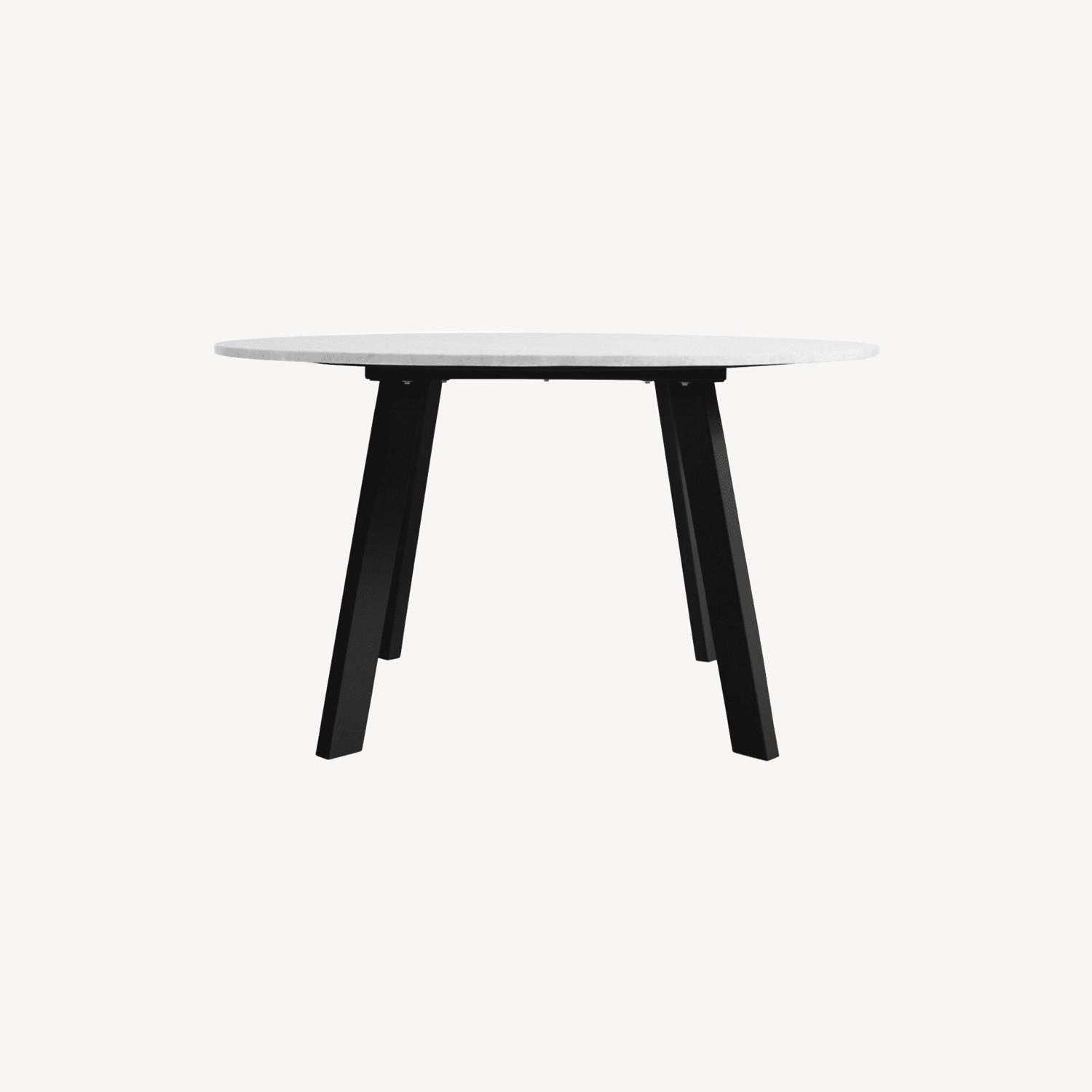 Blu Dot Right Round 42" Marble Dining Table - AptDeco