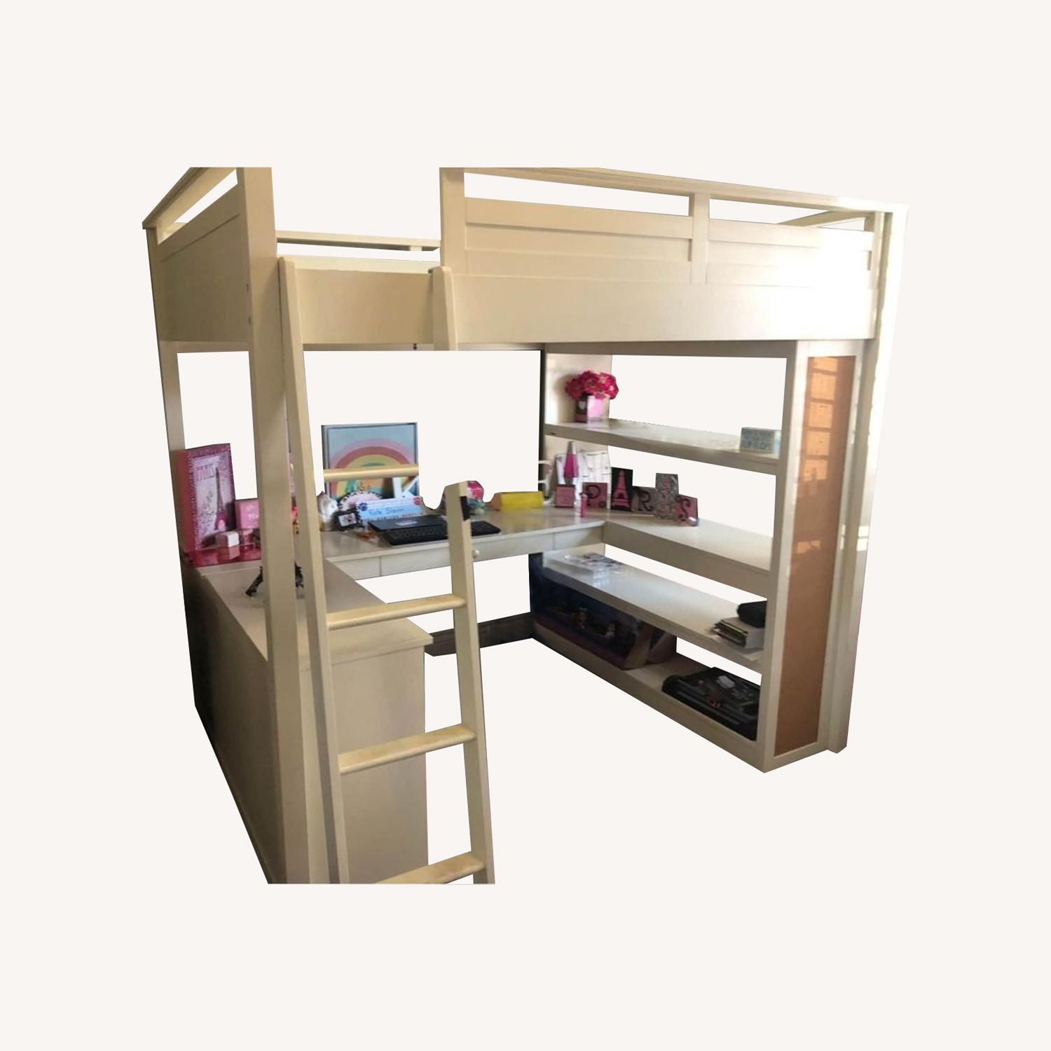 Pottery Barn Teen Sleep and Study Loft Bed - AptDeco