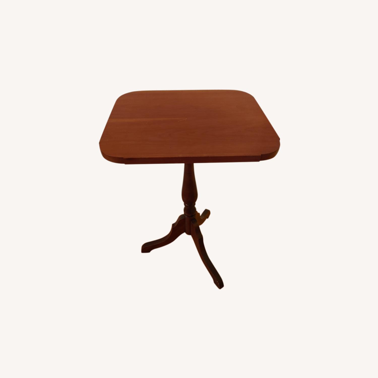 Antique Small Wood Table - AptDeco