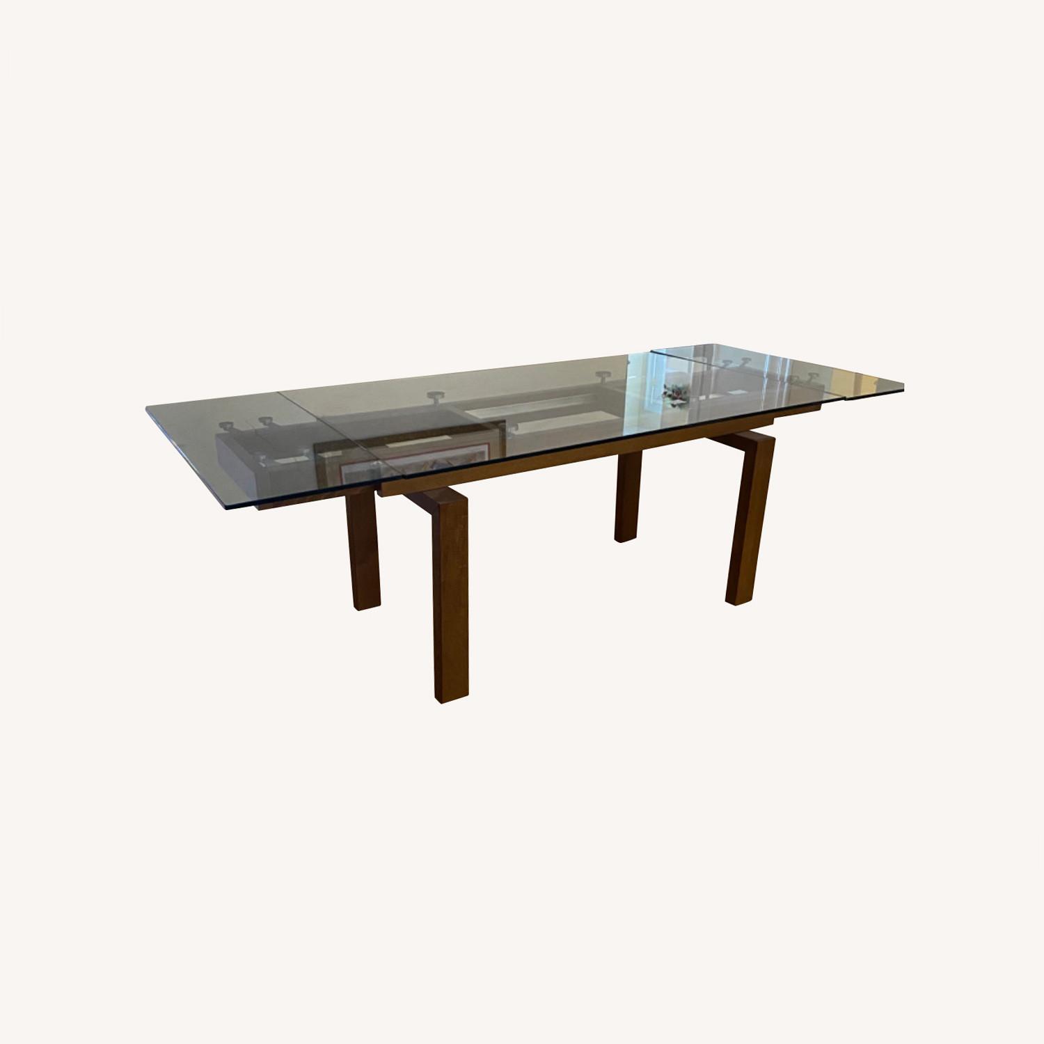 Modani Extendable Glass Dining Table - AptDeco