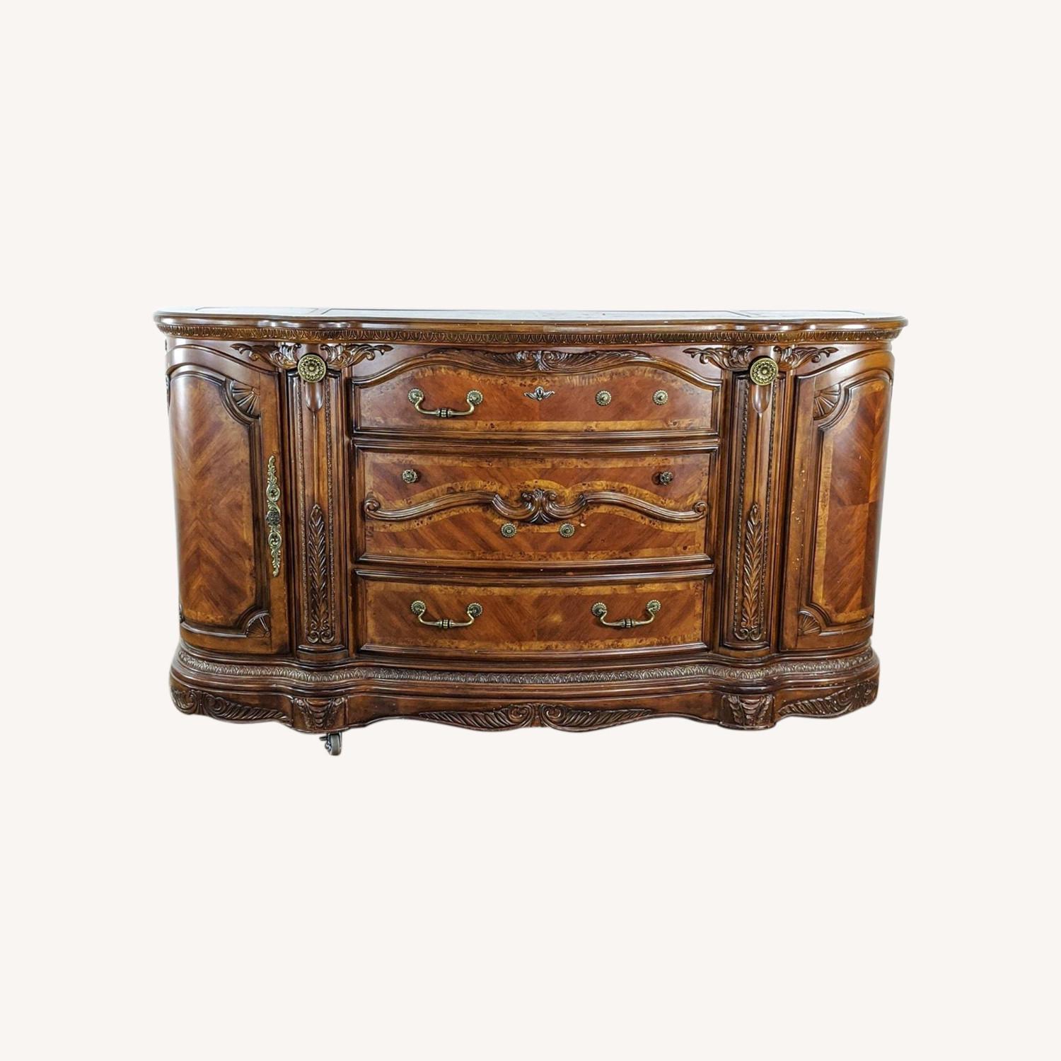 AICO Michael Amini Series Cortina Dresser in Honey - AptDeco