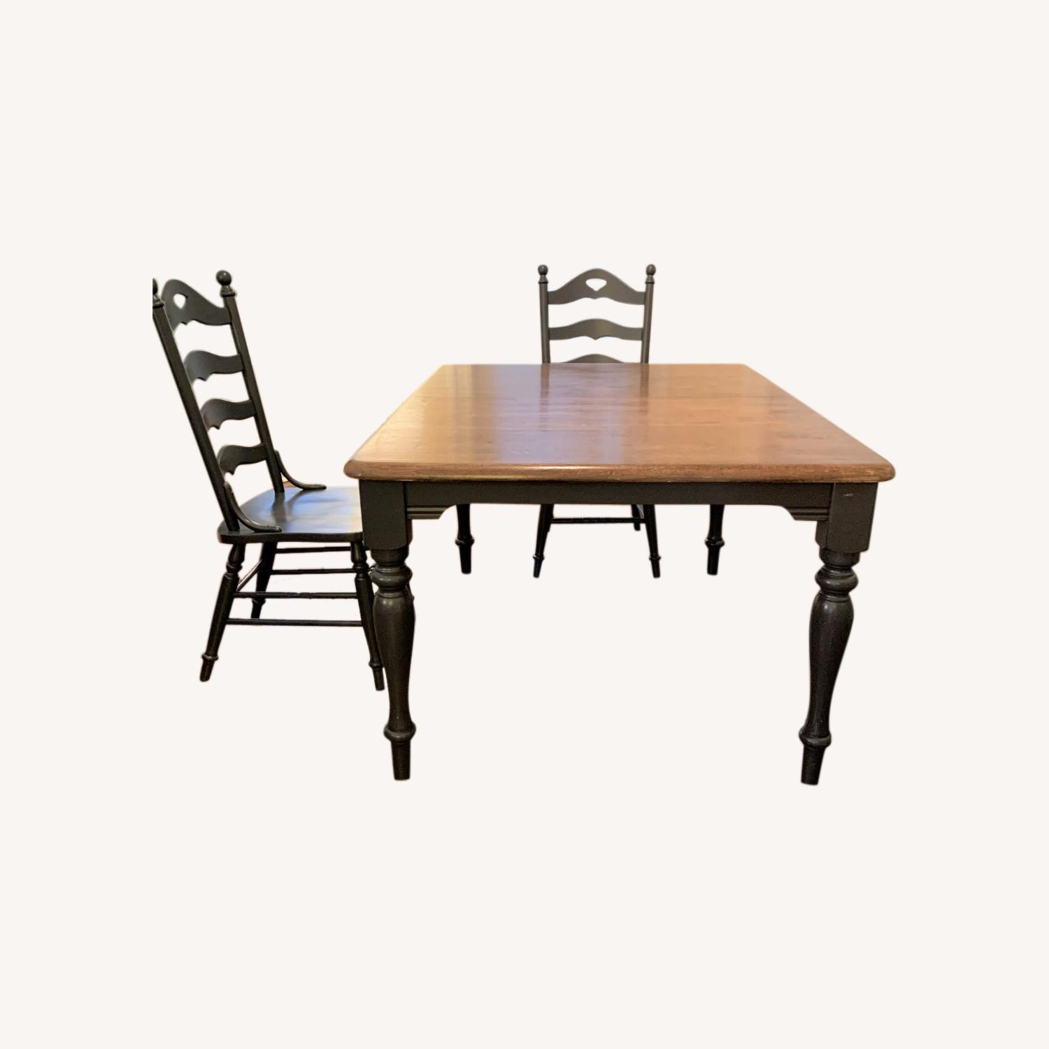 Solid Wood Farm Table & Chairs - AptDeco