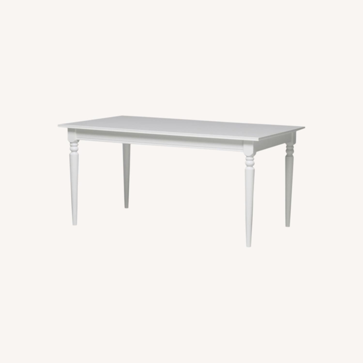 IKEA Ingatorp Extendable White Dining Table - AptDeco
