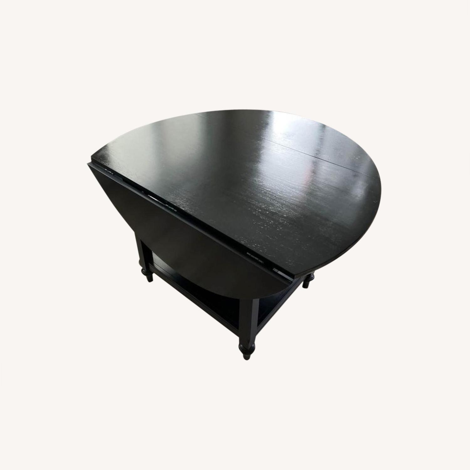 Pottery Barn Shayne Round Table Black - AptDeco