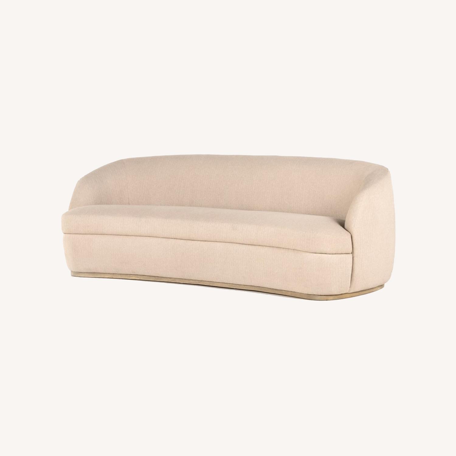 Sand Colored Sofa - AptDeco