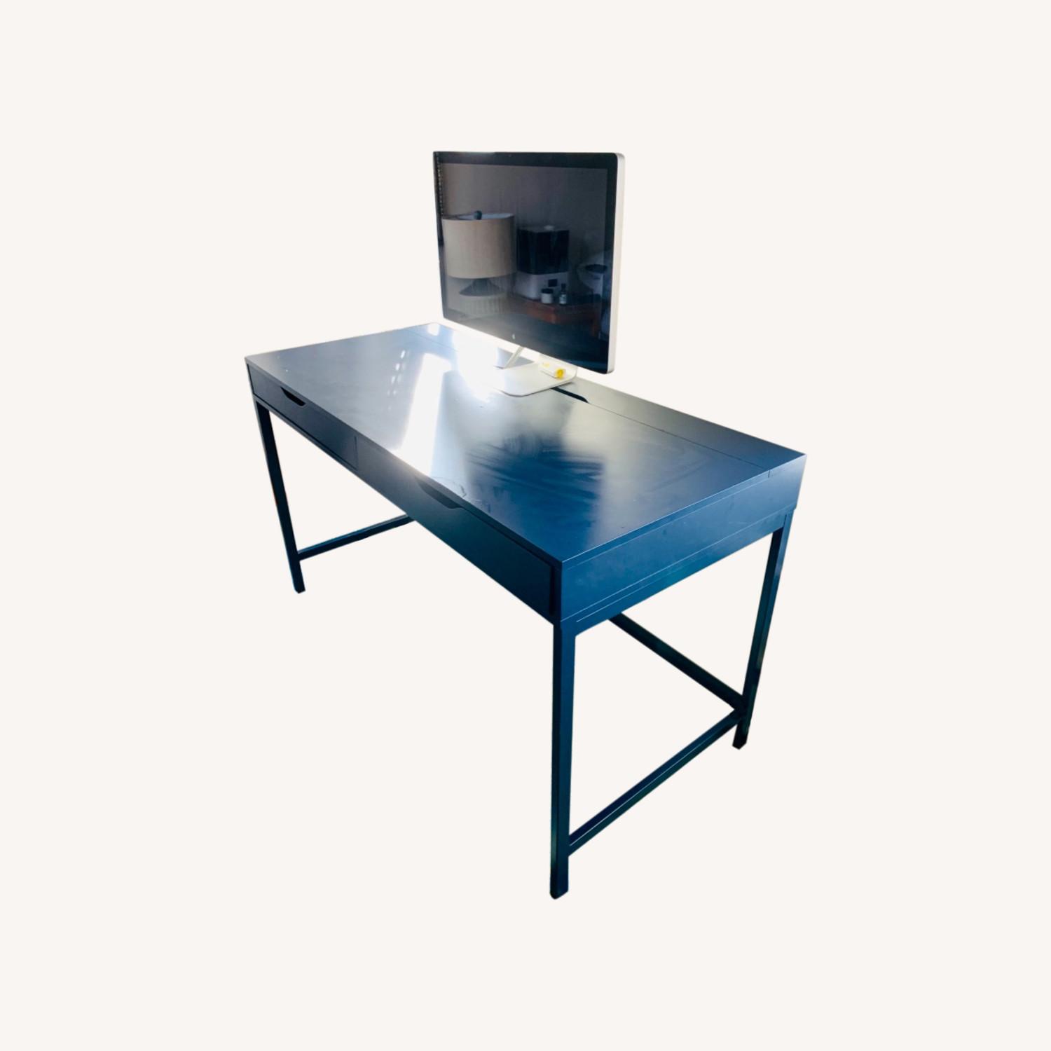 IKEA Alex Desk in Navy - AptDeco