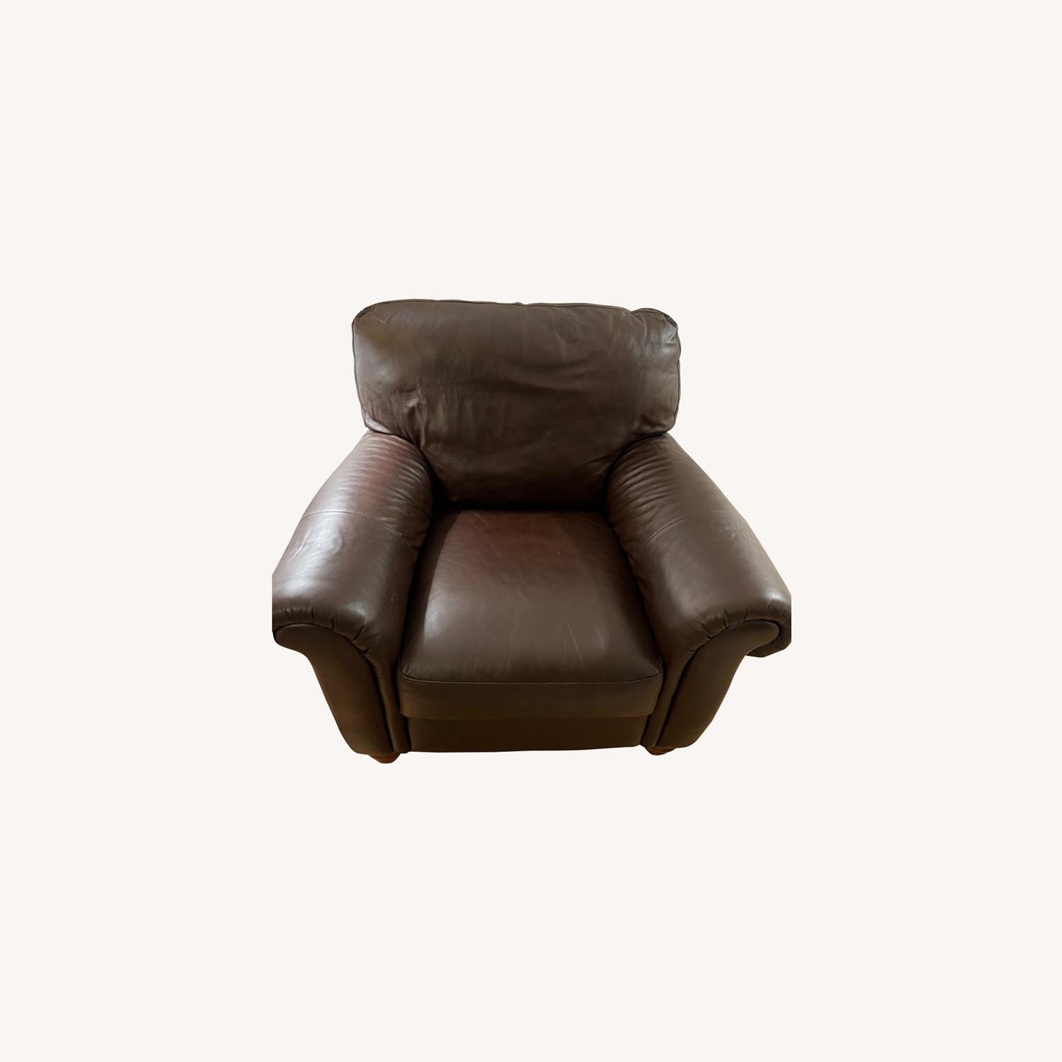 Natuzzi Italsofa Leather Armchair - AptDeco