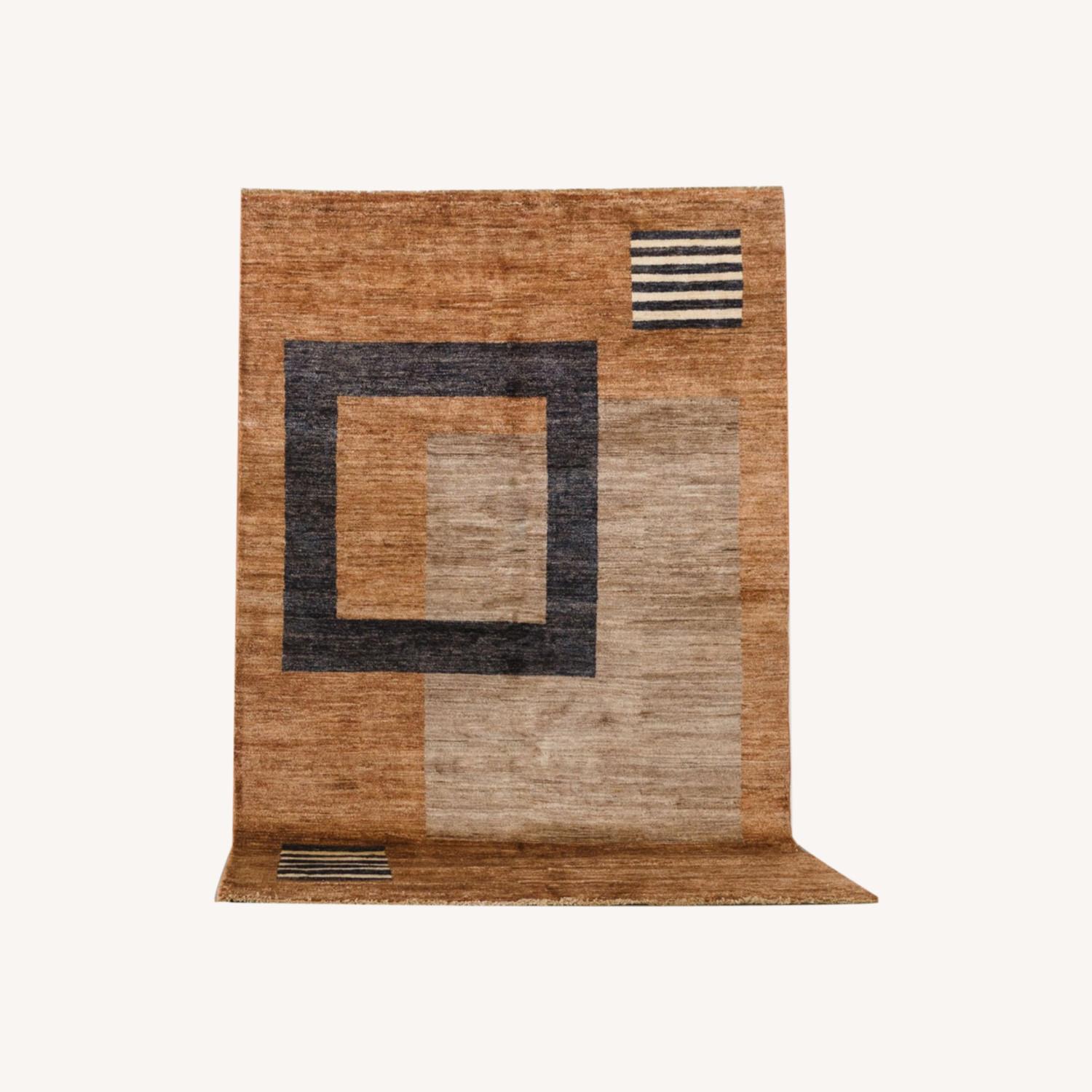 Vintage Neutral Wool Rug - AptDeco