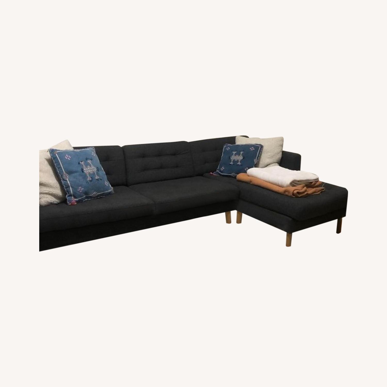 IKEA 4-Seat Sectional Couch w/ Chaise - AptDeco