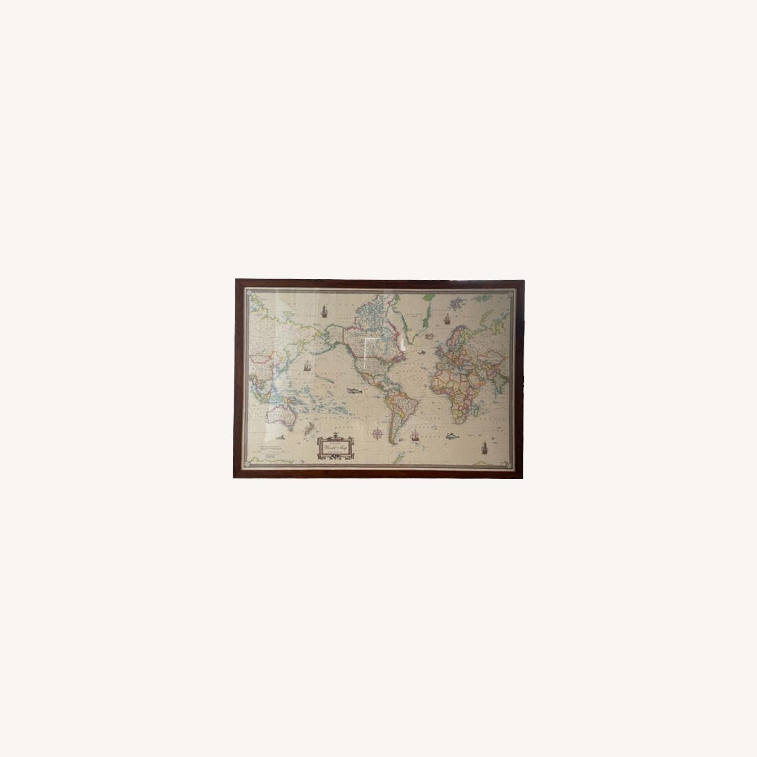 Antique World Map - AptDeco