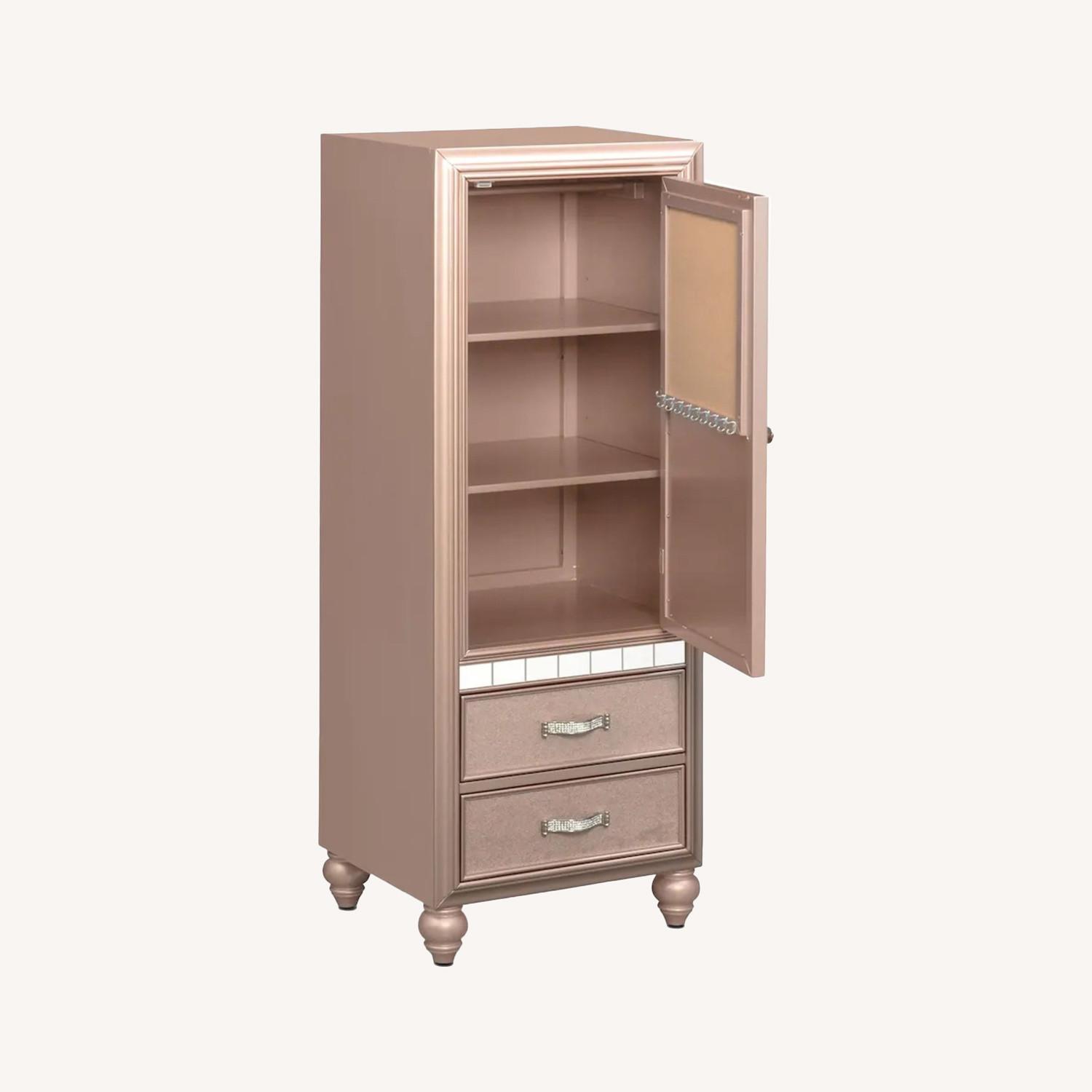 Value City Furniture Rose Gold Wardrobe - AptDeco