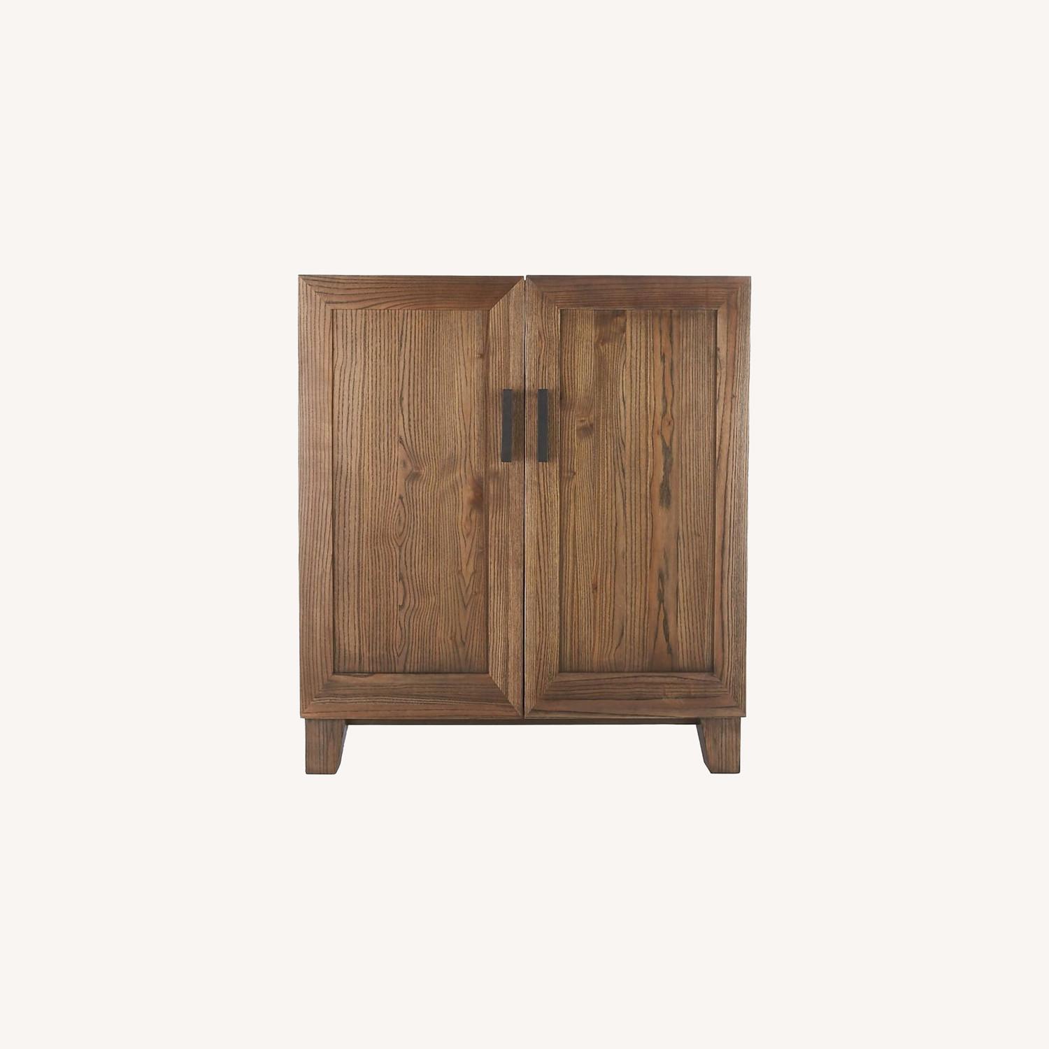 Crate & Barrel Marin Shiitake Bar Cabinet - AptDeco