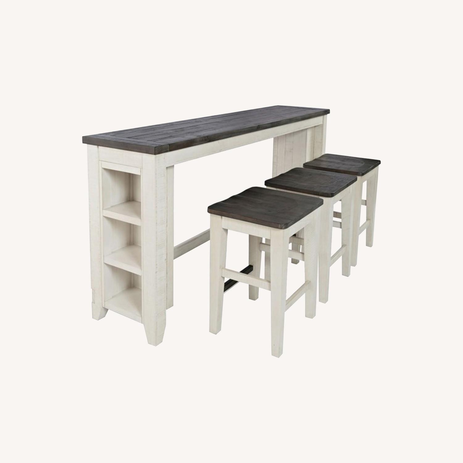 Jofran 4 PC Sofa Console/Stool Set - AptDeco