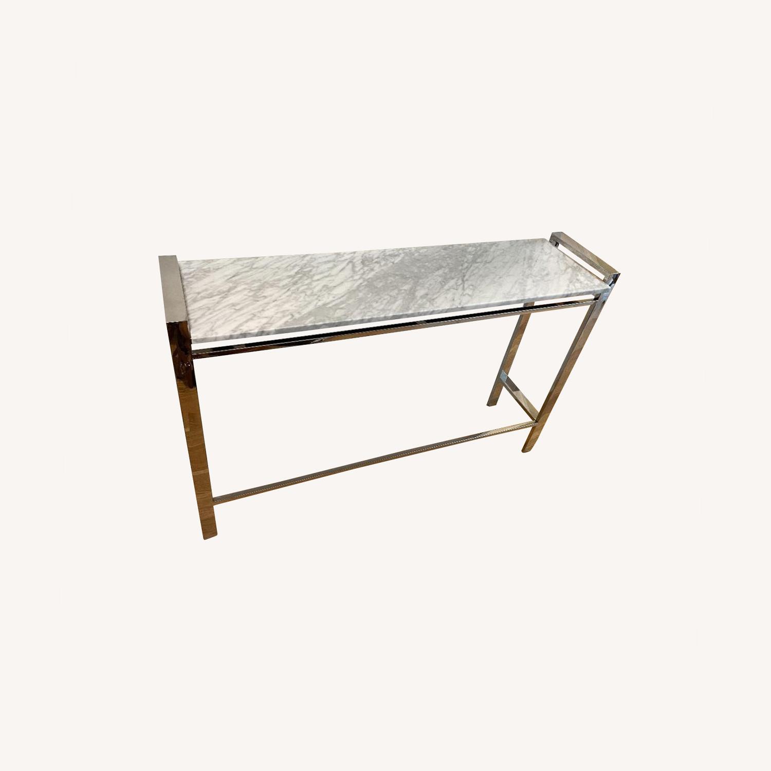 Mitchell Gold + Bob Williams Marble Entryway Console Table - AptDeco
