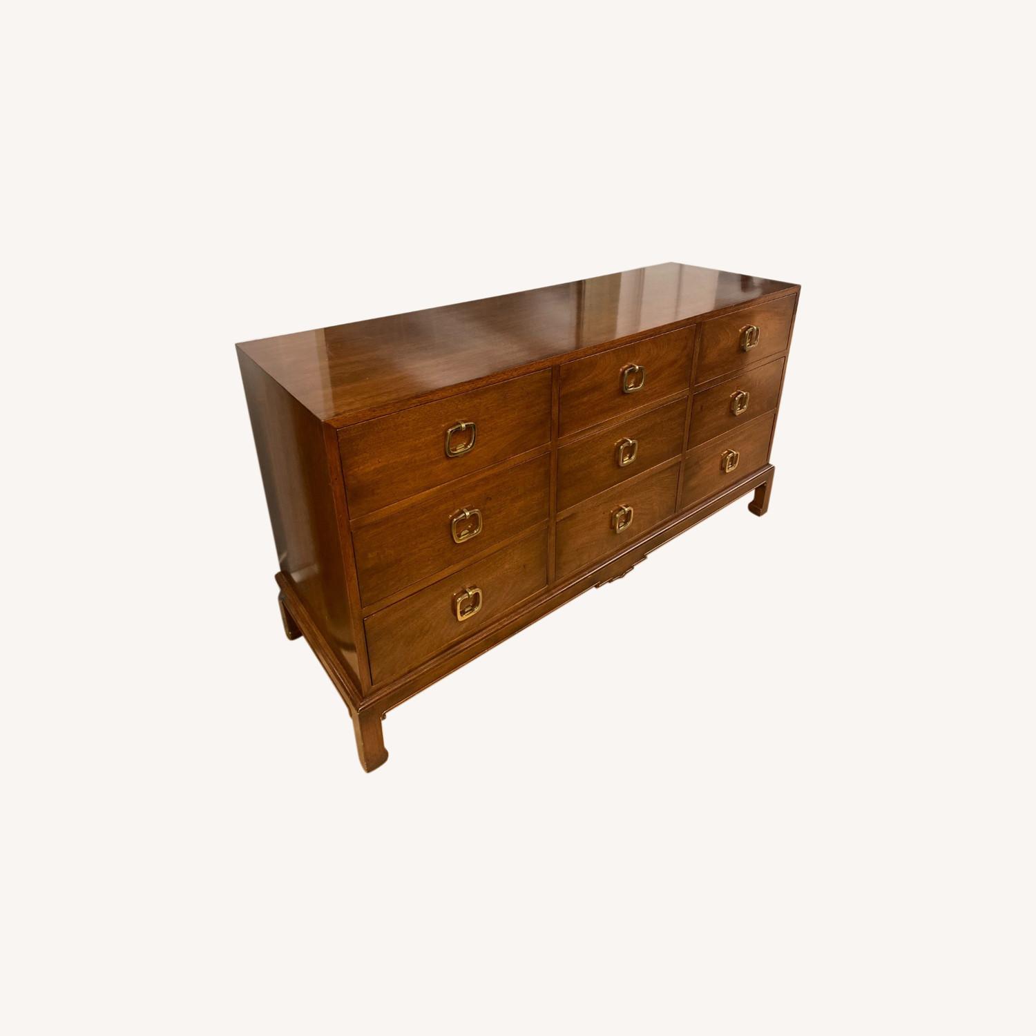 Chest of Drawers Chinese Style with Bronze Handles - AptDeco