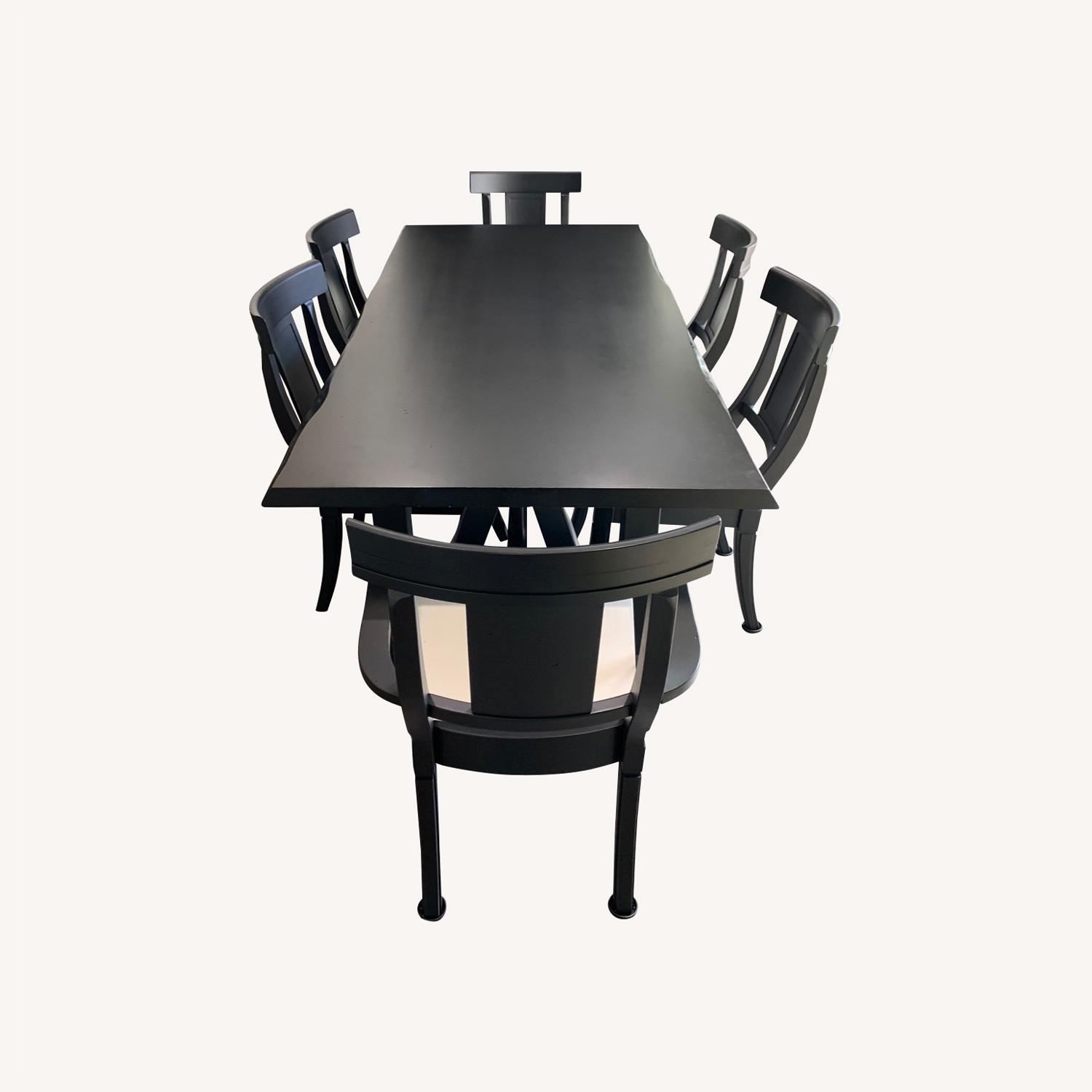 Bassett Custom Live Edge Maple Table- BLACK - AptDeco