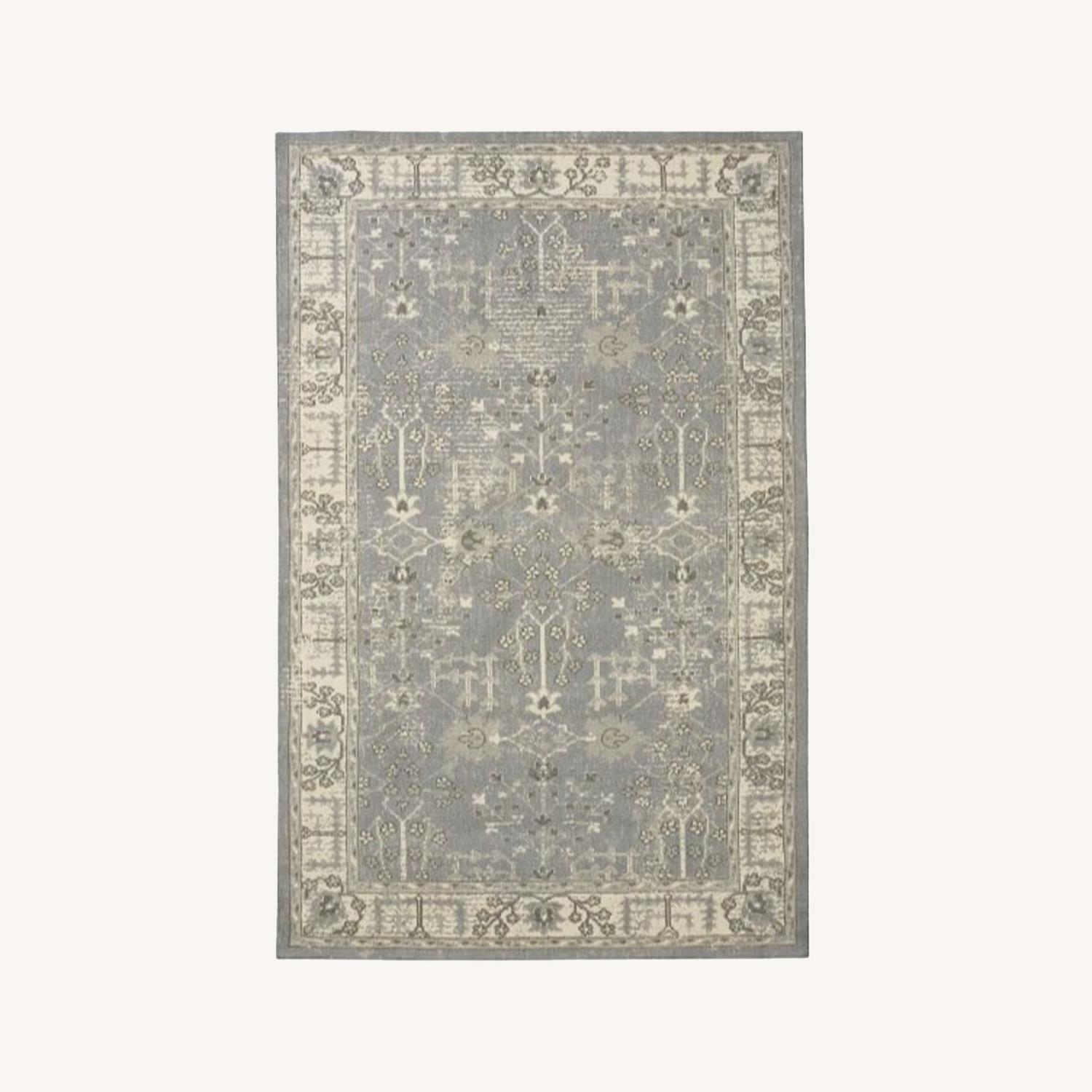 Pottery Barn Reeva Handwoven Rug, 5 x 8', Chambray - AptDeco