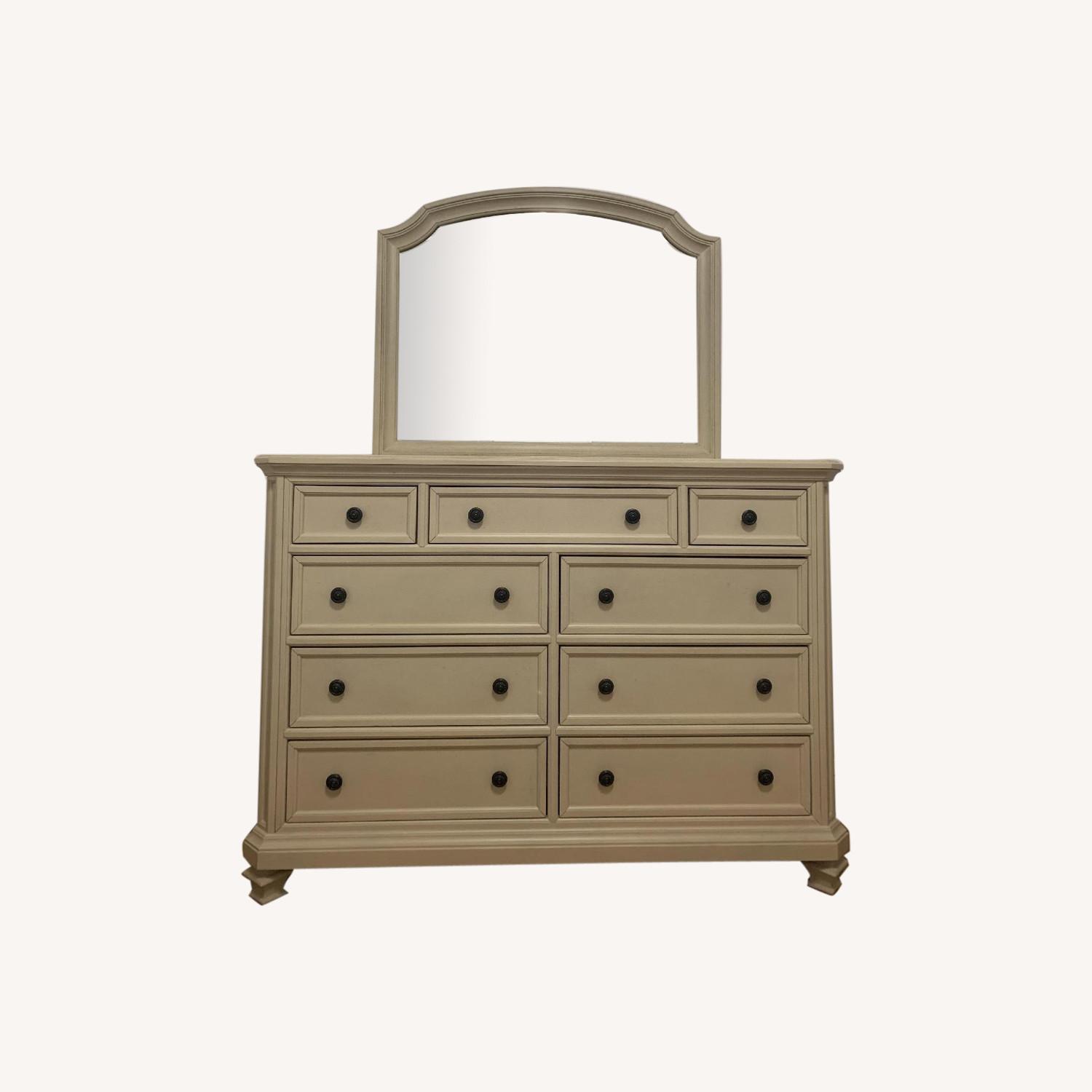 Euro Cottage Birch Dresser with Mirror - AptDeco