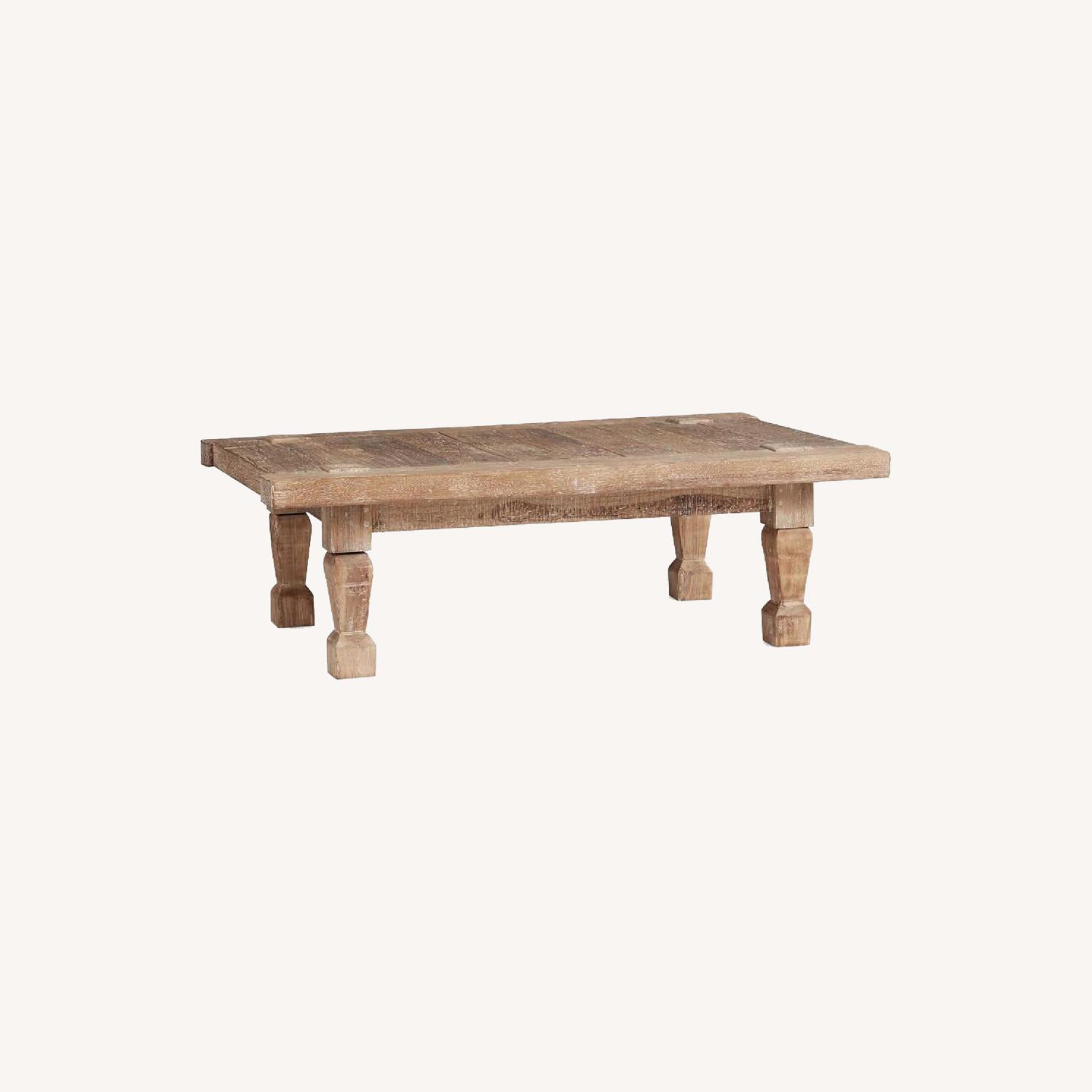 Pottery Barn Takhat Reclaimed Wood Coffee Table - AptDeco