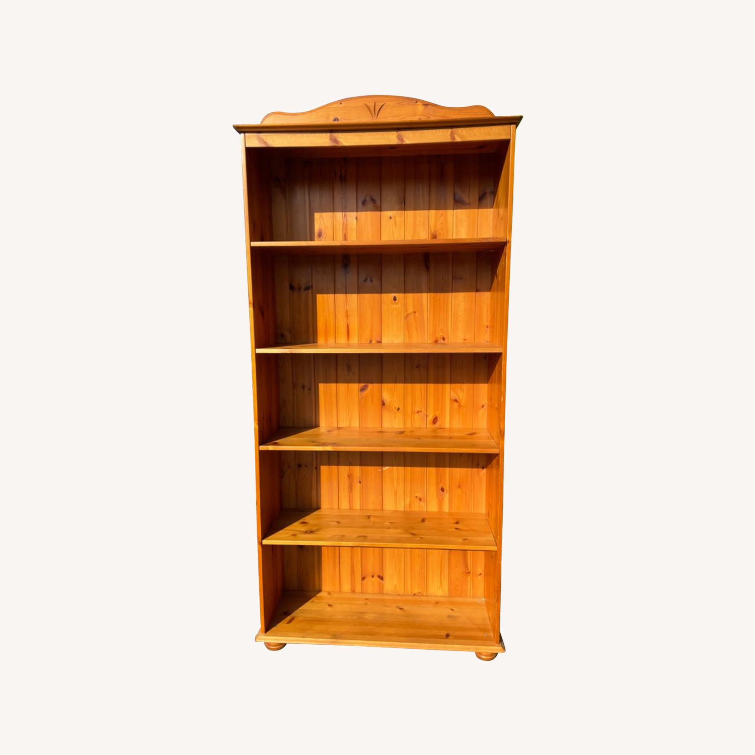 Vintage Solid Wood Bookcase - AptDeco