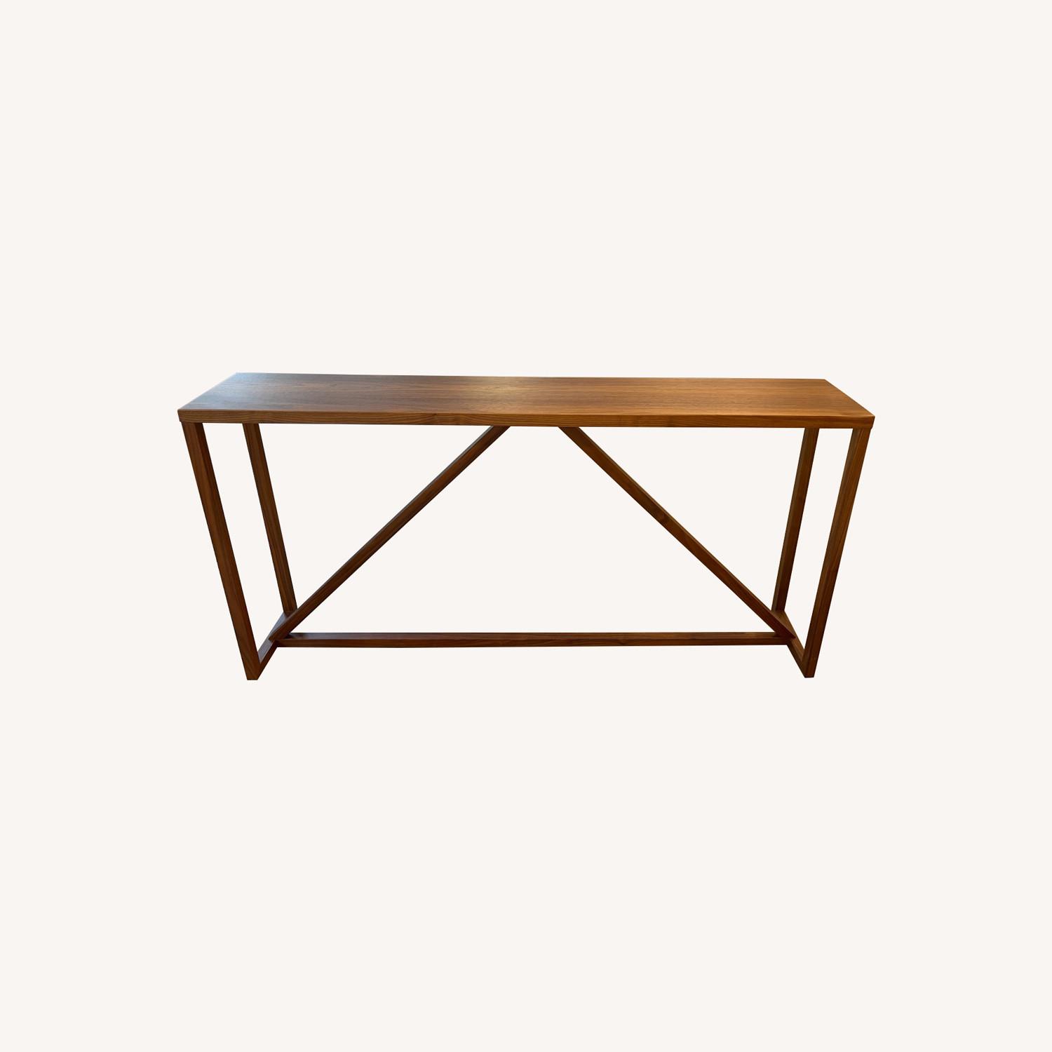 Blu Dote Strut Walnut Entry Console - AptDeco