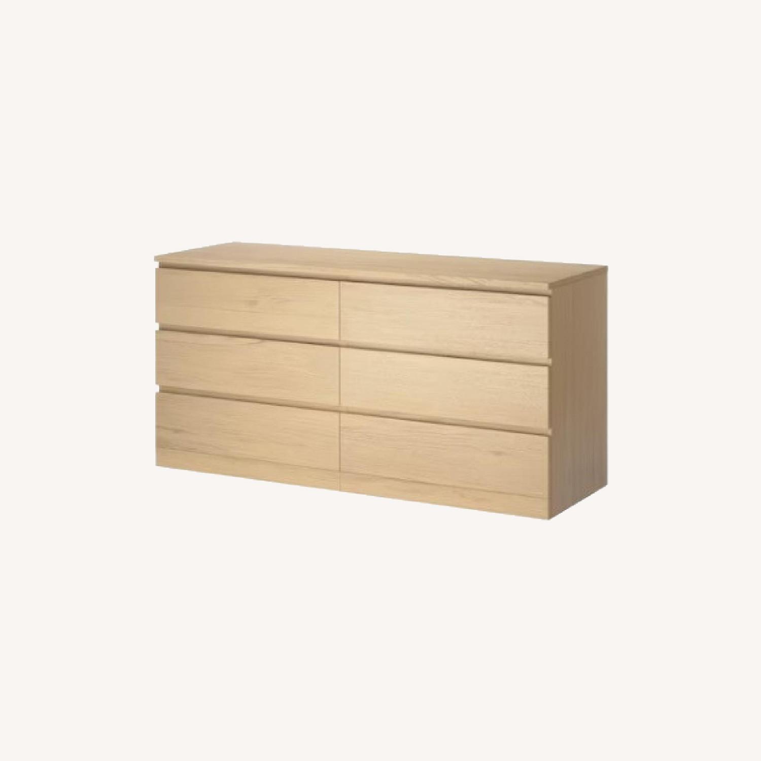 Ikea Malm 6 Drawer Dresser Oak at Michael Gates blog