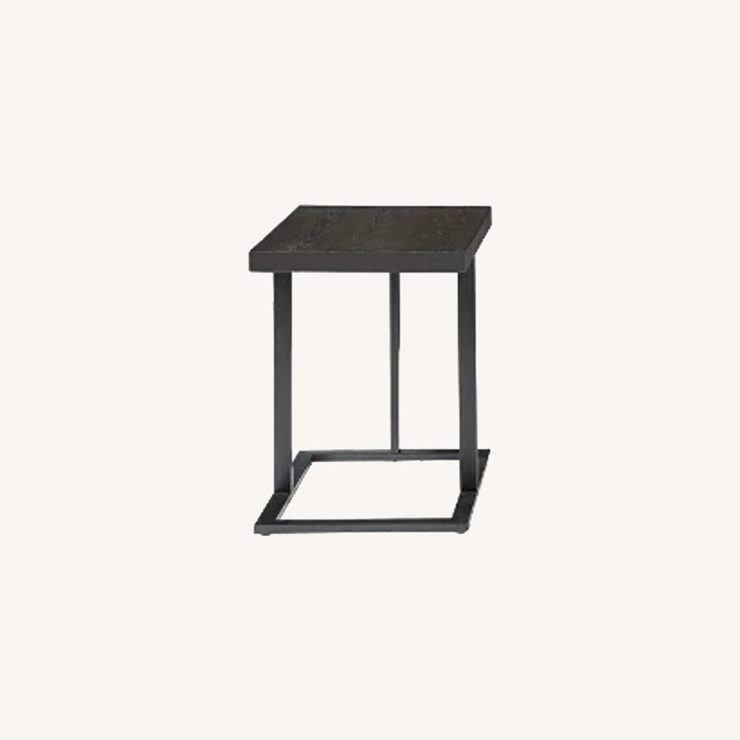 Ashley Set of 2 Black Modern Side Tables - AptDeco