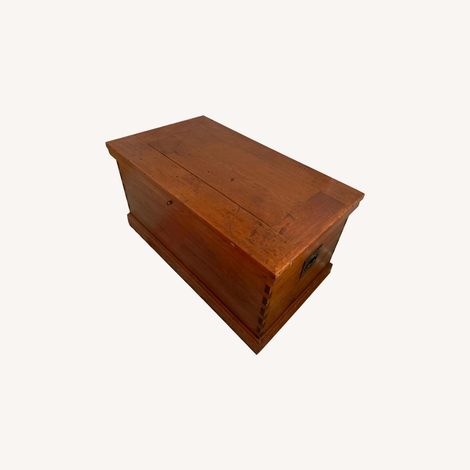 Antique Wooden Trunk AptDeco antique-wooden-trunk-aptdeco