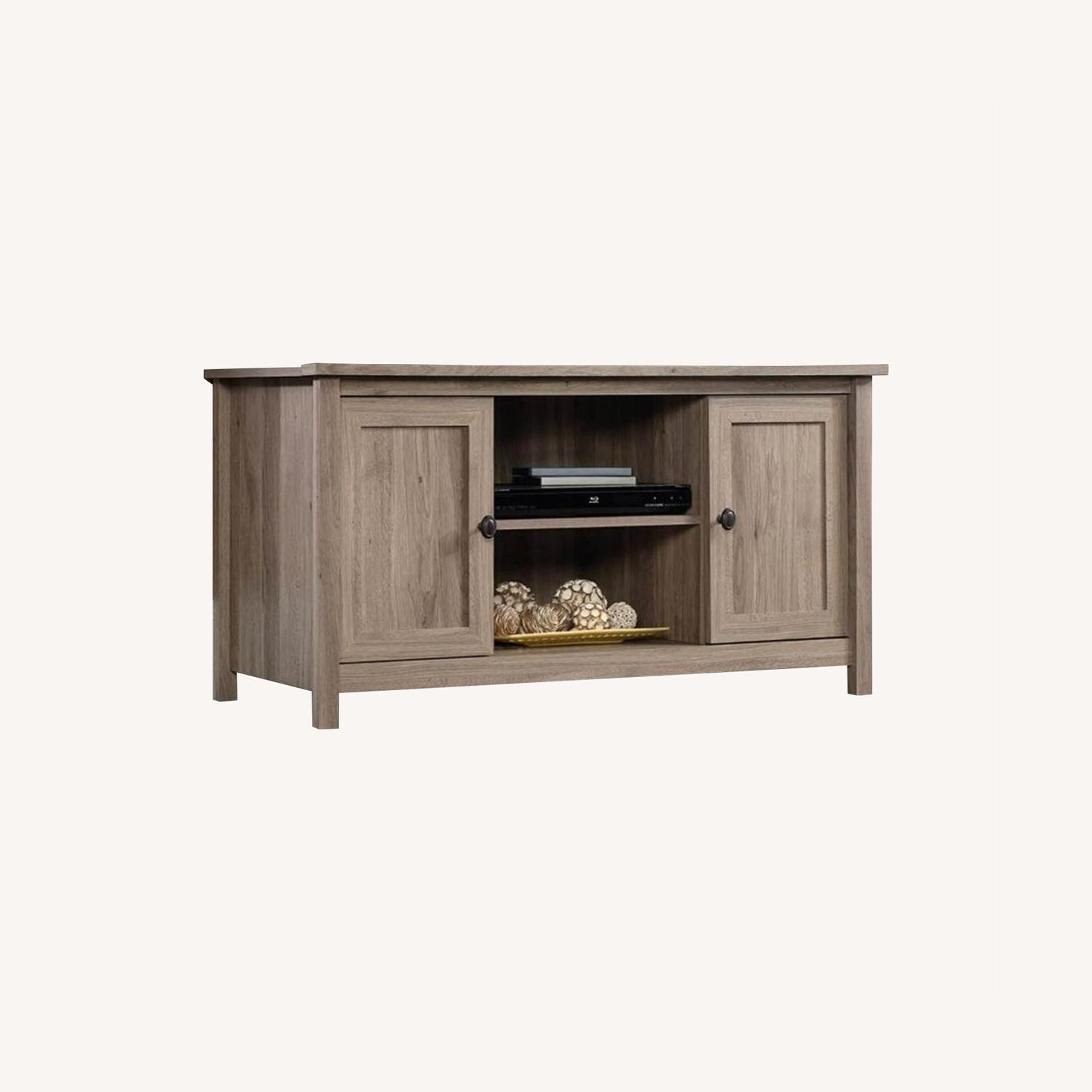 Sauder County Line Panel TV Stand - AptDeco