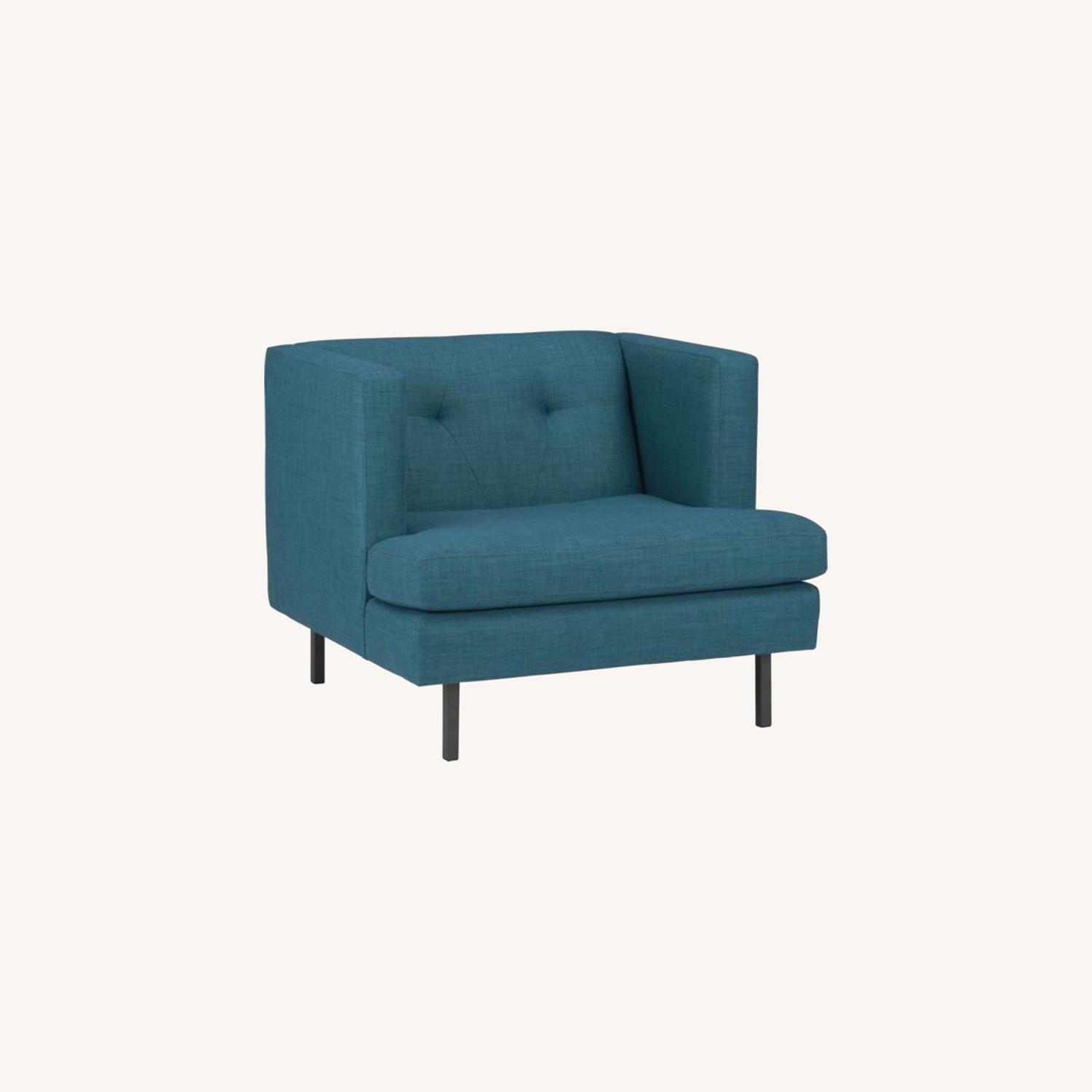 CB2 Avec Chair Teal Blue - AptDeco