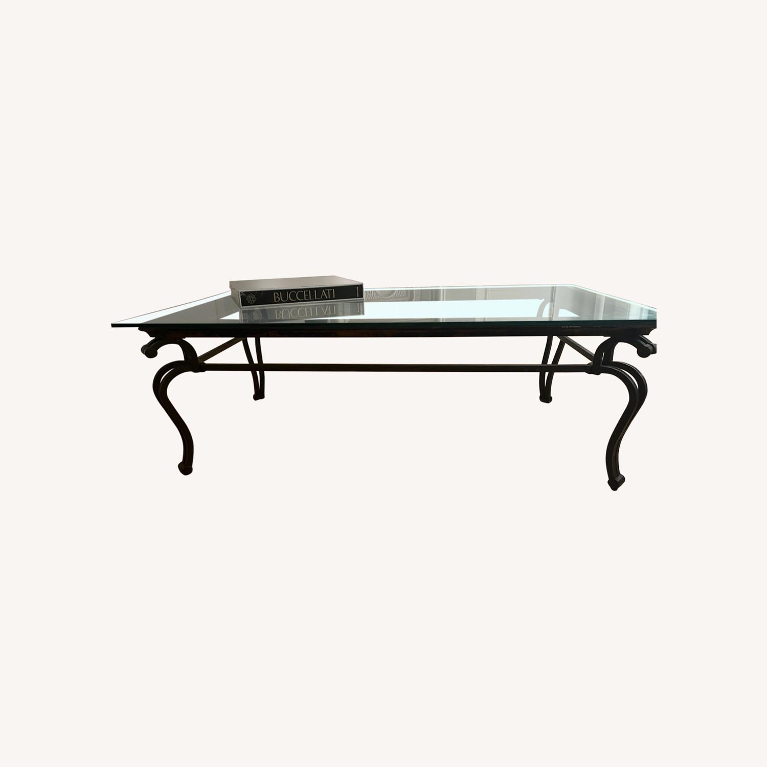 Vintage Glass Coffee Table - AptDeco