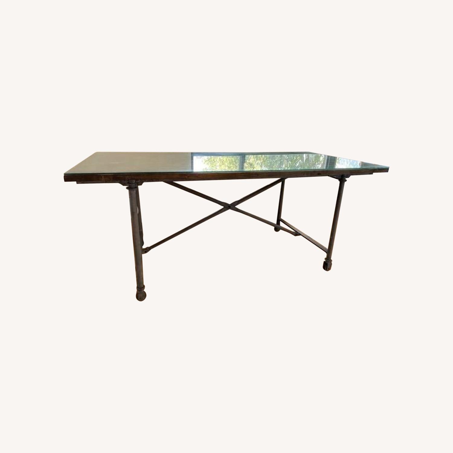 RH Restoration Hardware Flatiron Rectangular Table - AptDeco