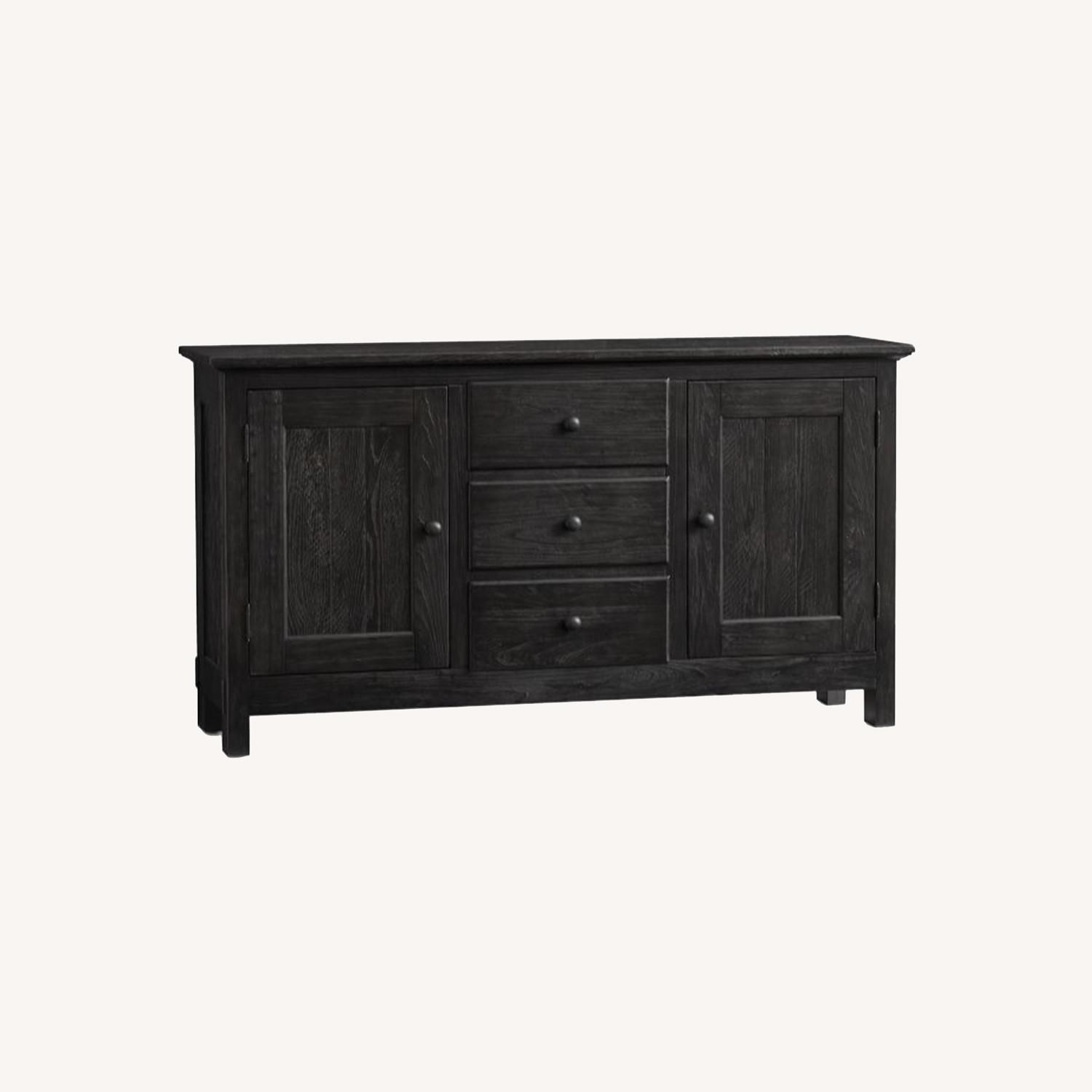 Pottery Barn Benchwright 66" Buffet, Blackened Oak - AptDeco