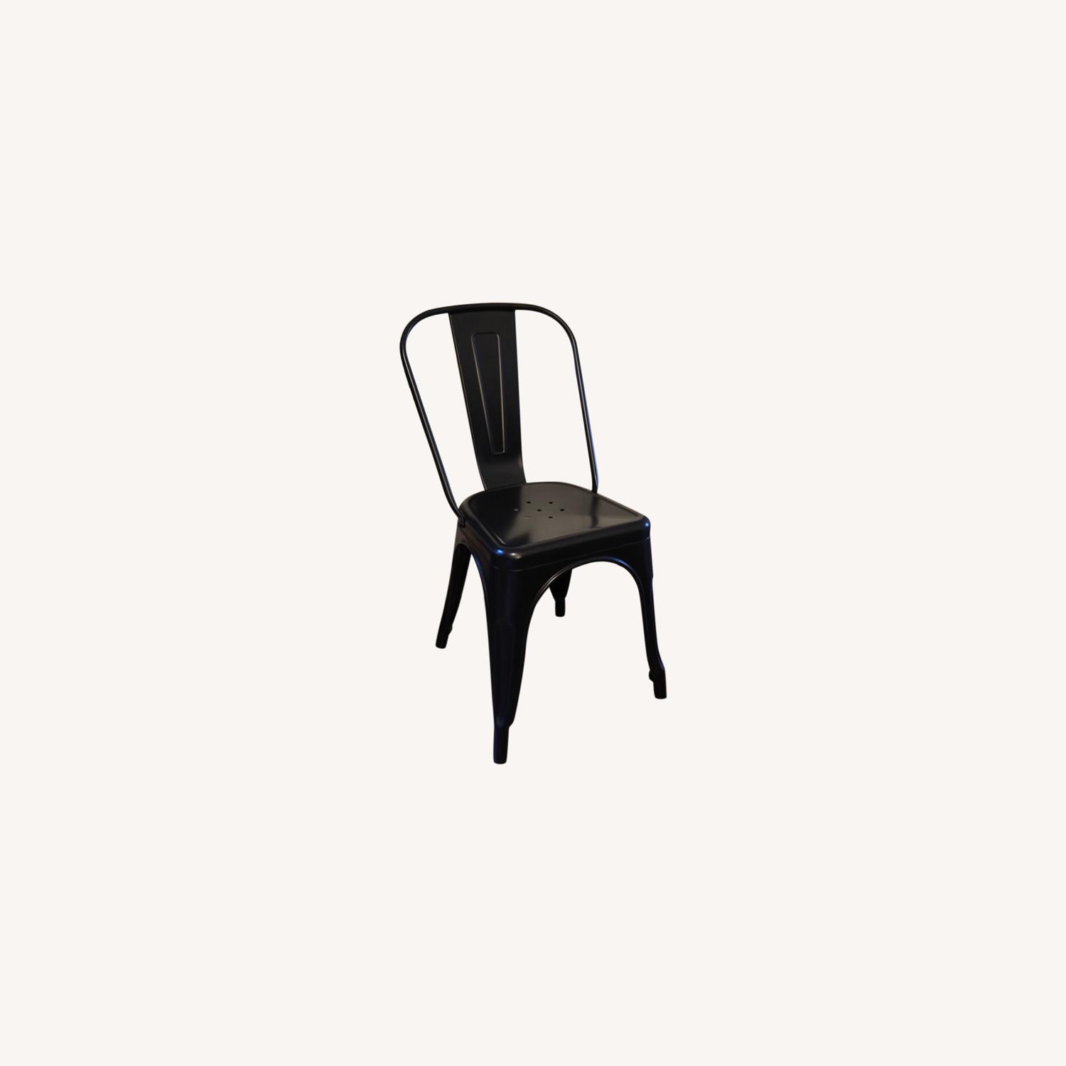 Black Industrial Chair (Set of 4) - AptDeco