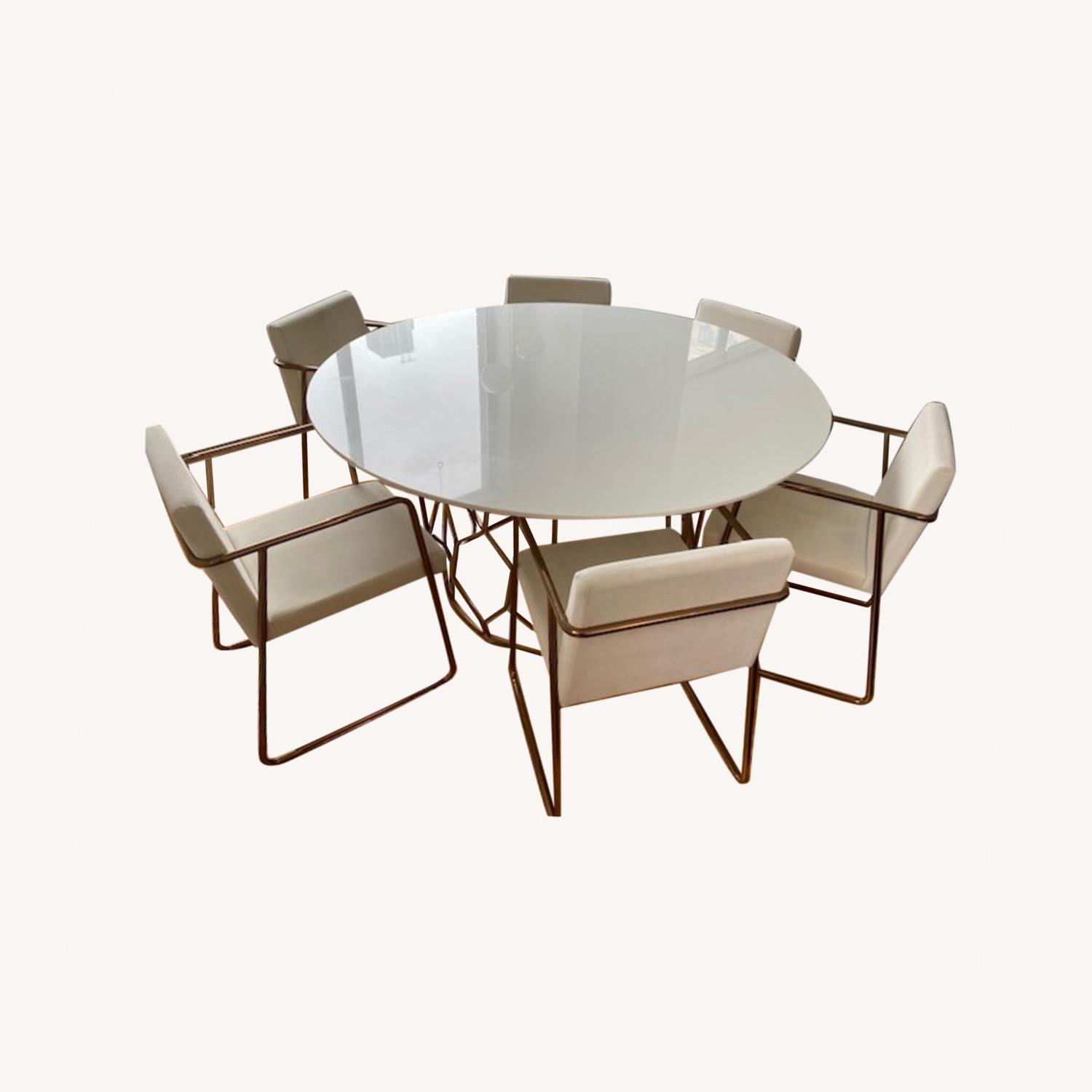 CB2 Rouka Dining Chairs - AptDeco