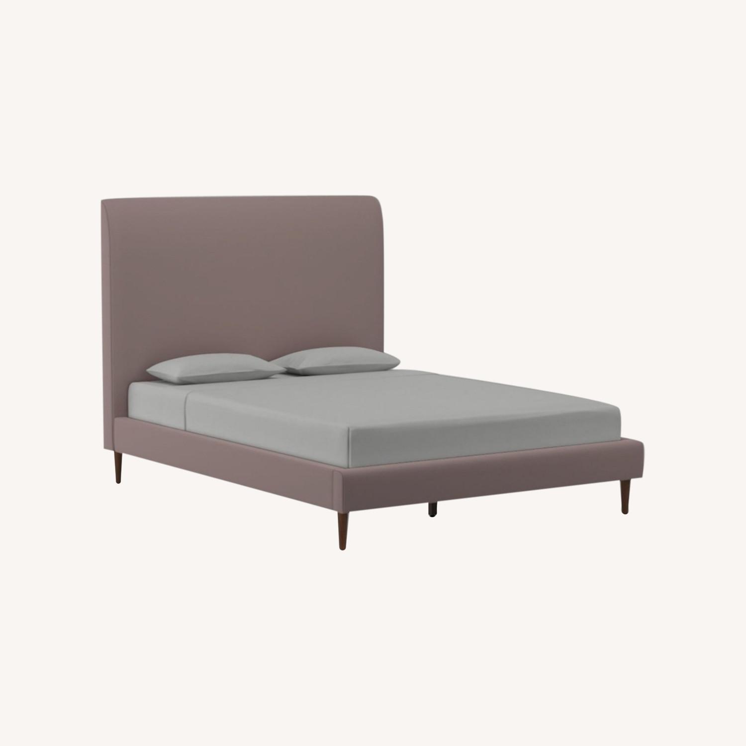 West Elm Andes Bed Velvet Frame - AptDeco