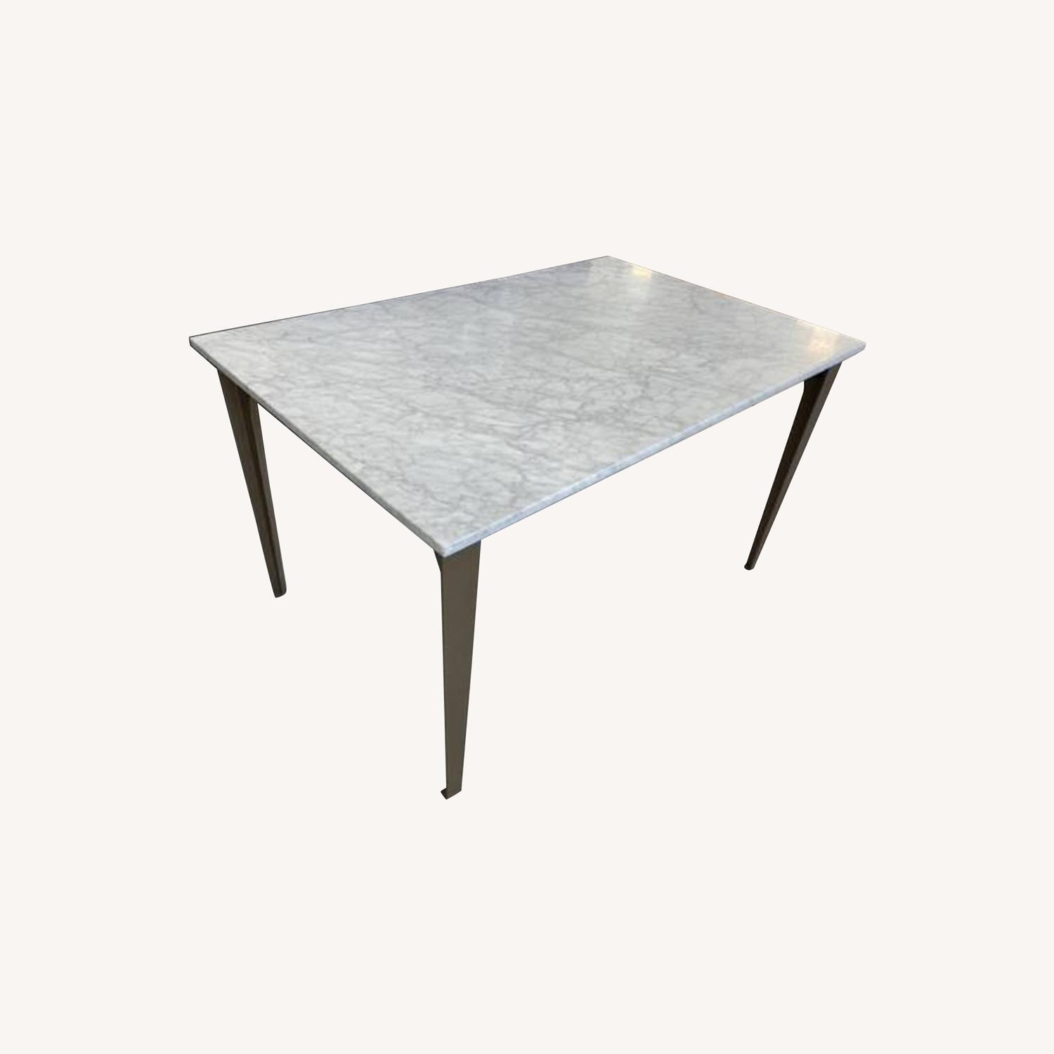CB2 Paradigm Marble Dining Table 54-inch - AptDeco