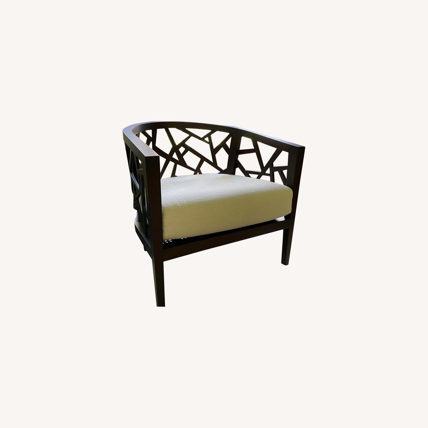 Crate & Barrel Ankara Chair and Cushion set - AptDeco