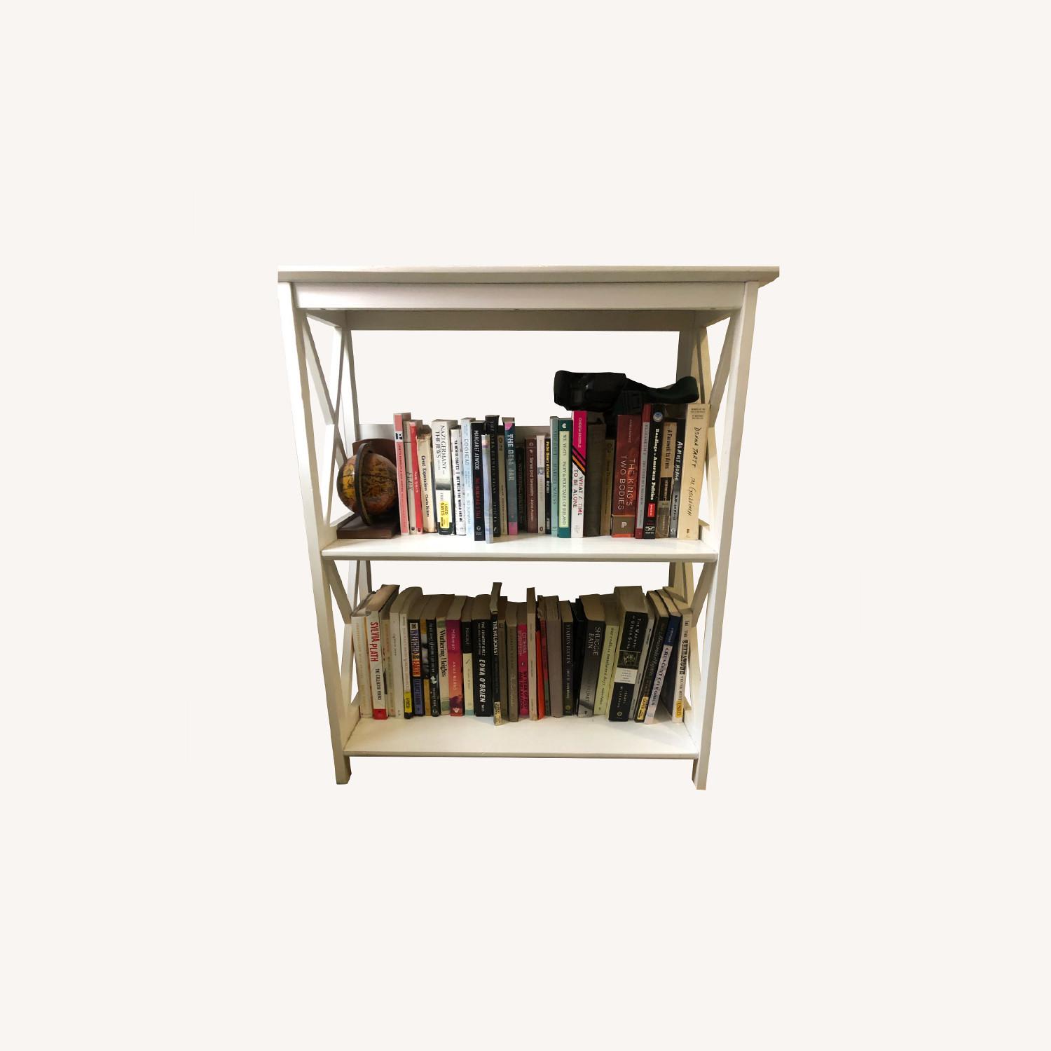 White Cottage-core Bookshelf - AptDeco
