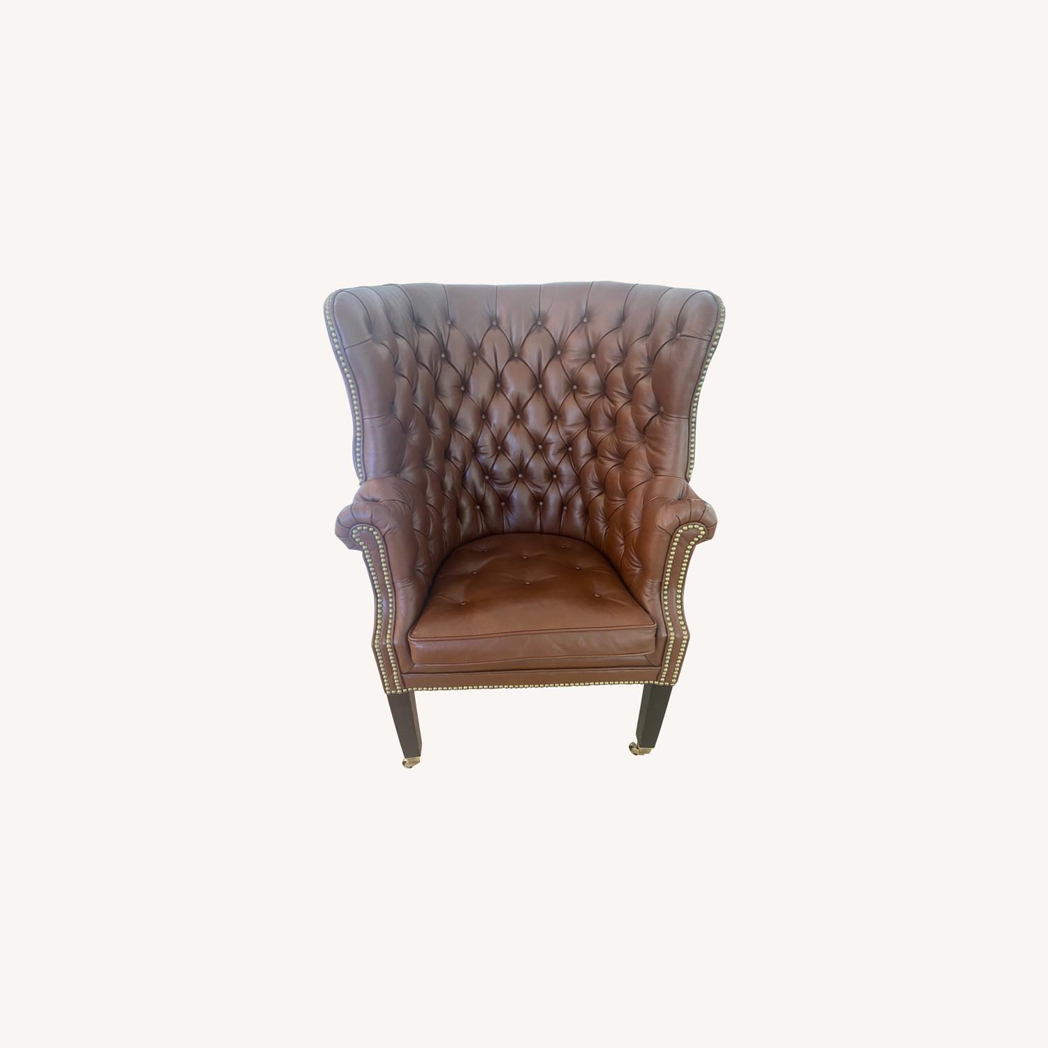 Ralph Lauren Leather Accent Chair - AptDeco