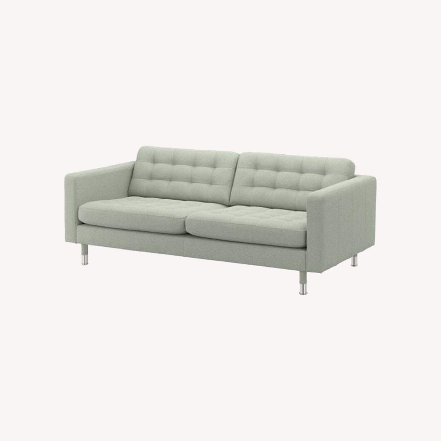 IKEA Morabo Light Green 3-Seater Sofa Couch - AptDeco