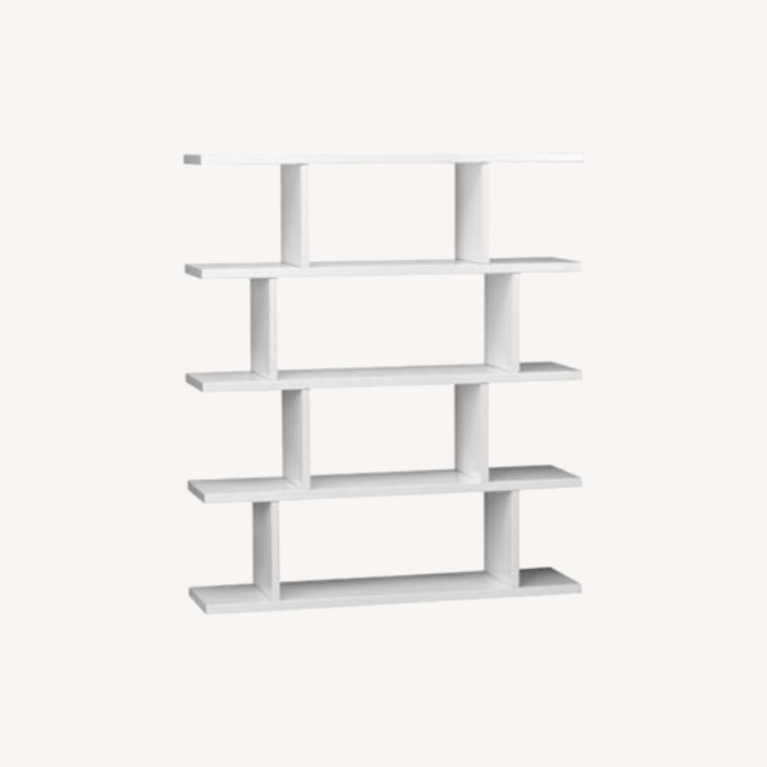 CB2 White Bookcase - AptDeco